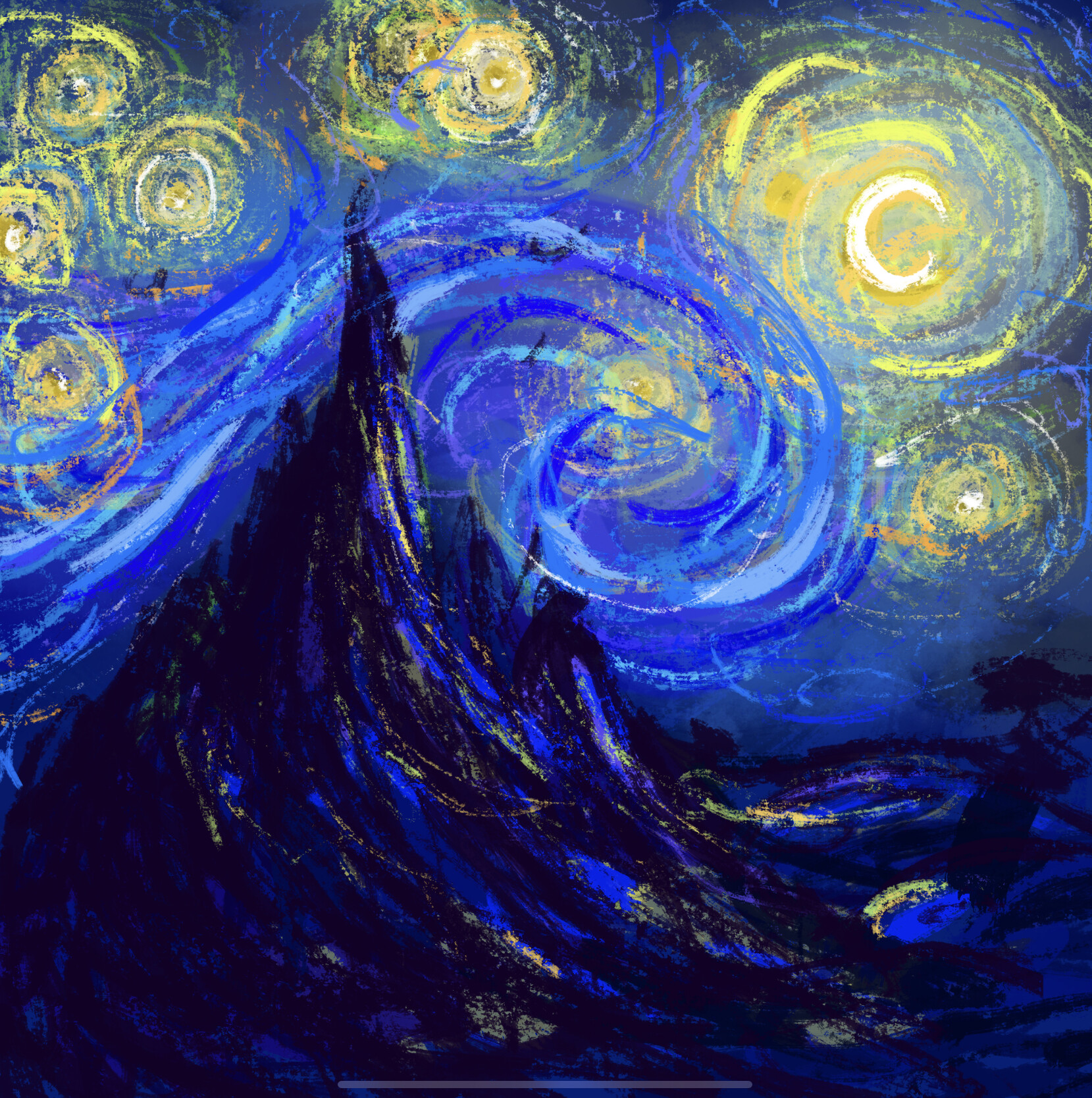 ArtStation - Starry Night (My Version)