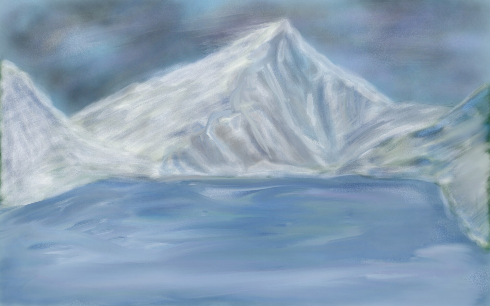 ArtStation - Ice 🧊 mountains ⛰