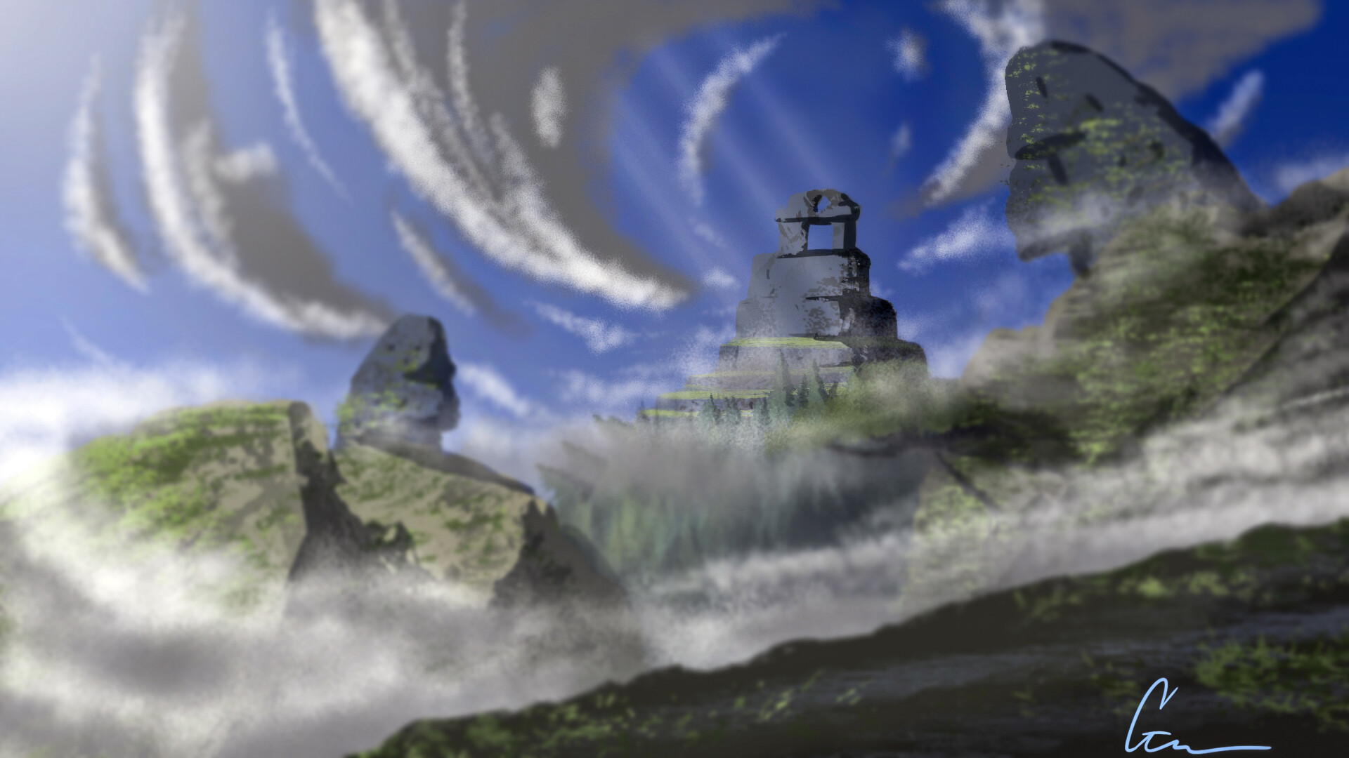 ArtStation - Abandoned Aztec temple