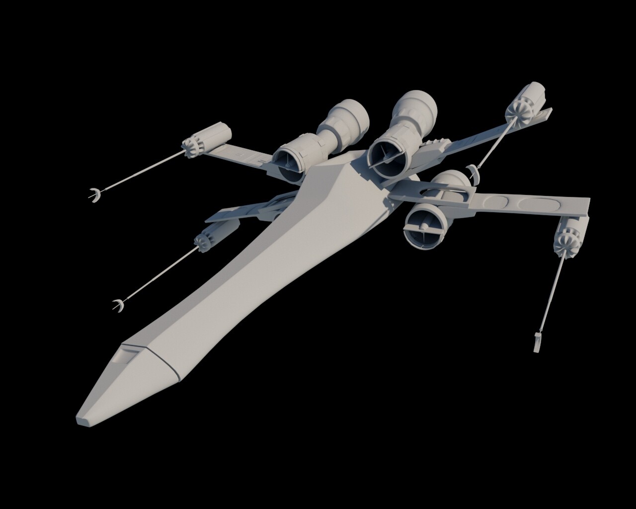 ArtStation - StarWar X-Wing Fighter