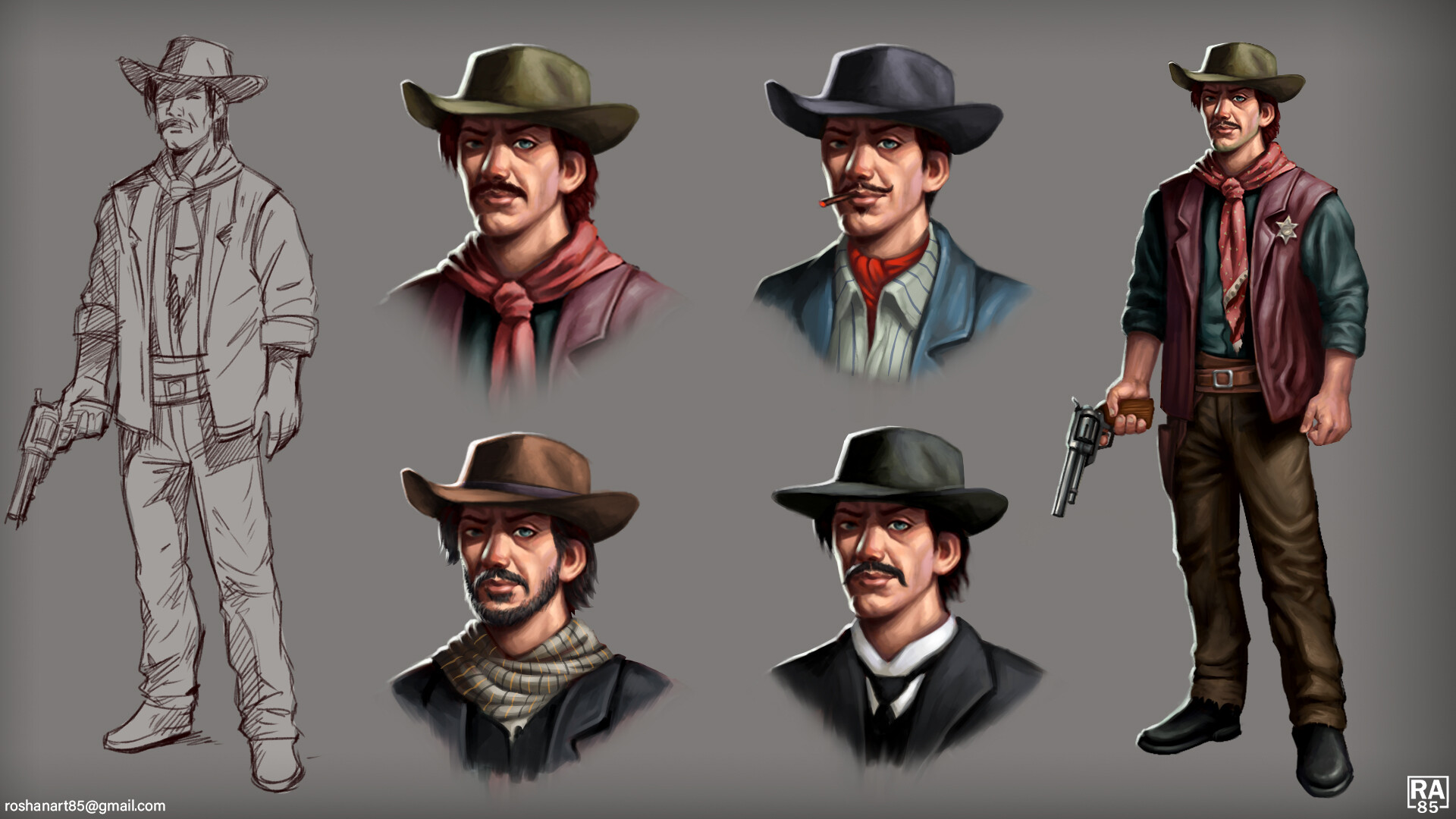 ArtStation - western character
