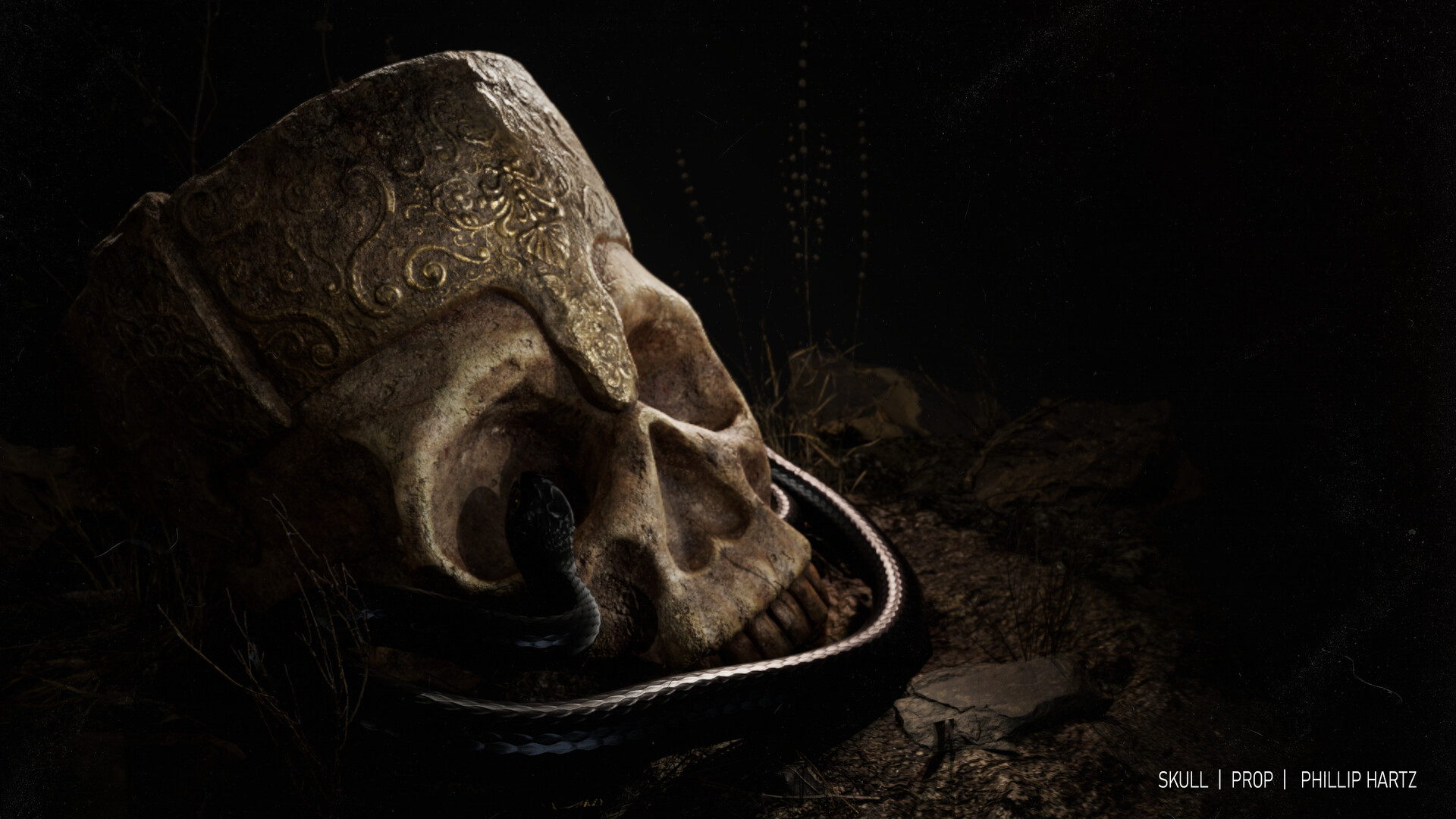 ArtStation - Crowned Skull