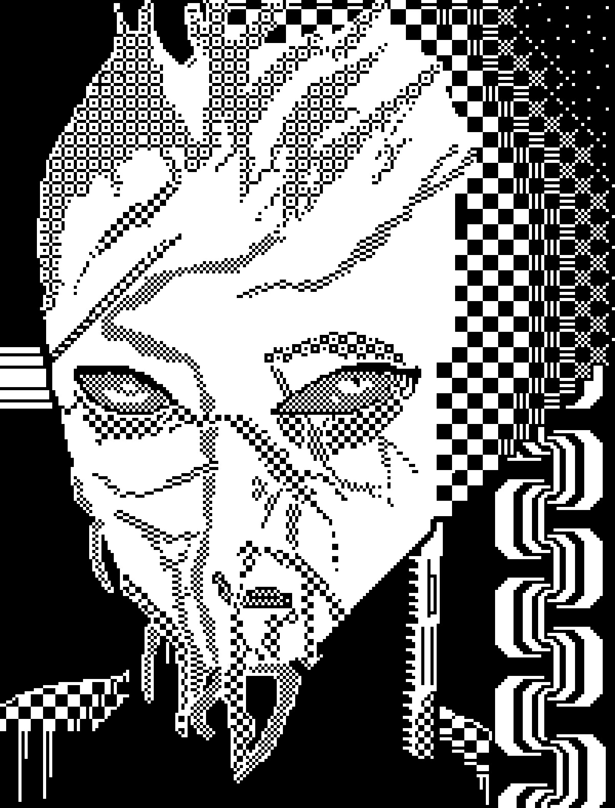 ArtStation - Corrupted Girl Pixelart
