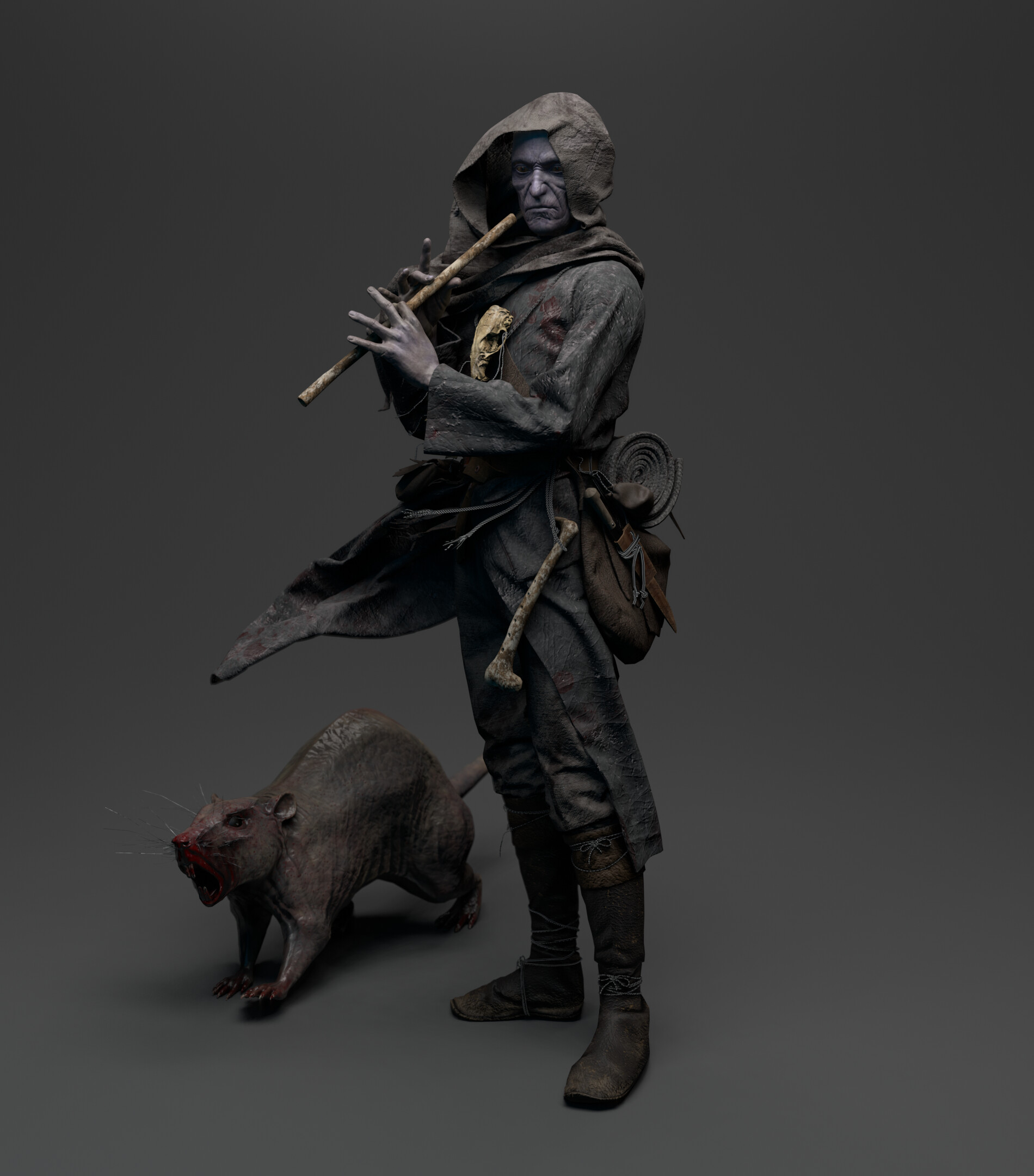 ArtStation - The Creepy Piper of Hamelin