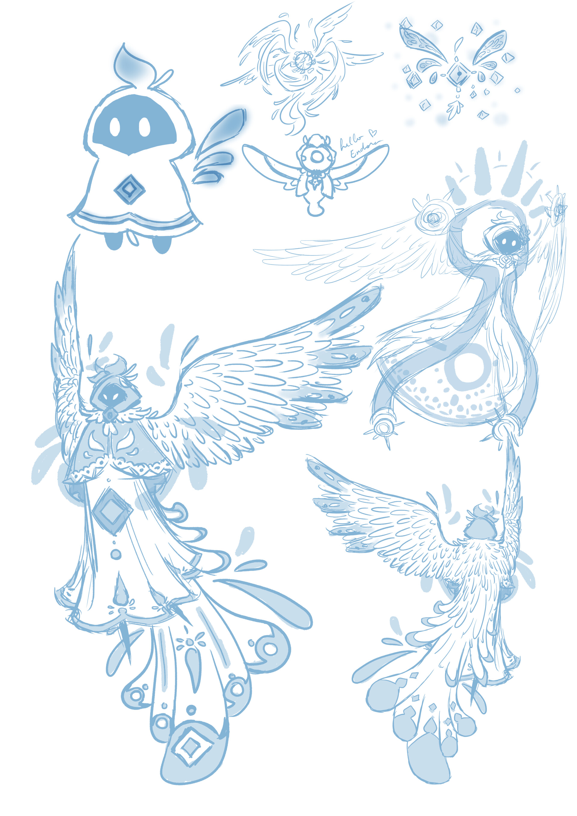 ArtStation - Anemo creatures brainstorm