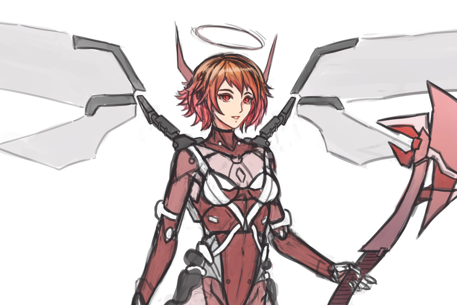 ArtStation - mecha angel suit