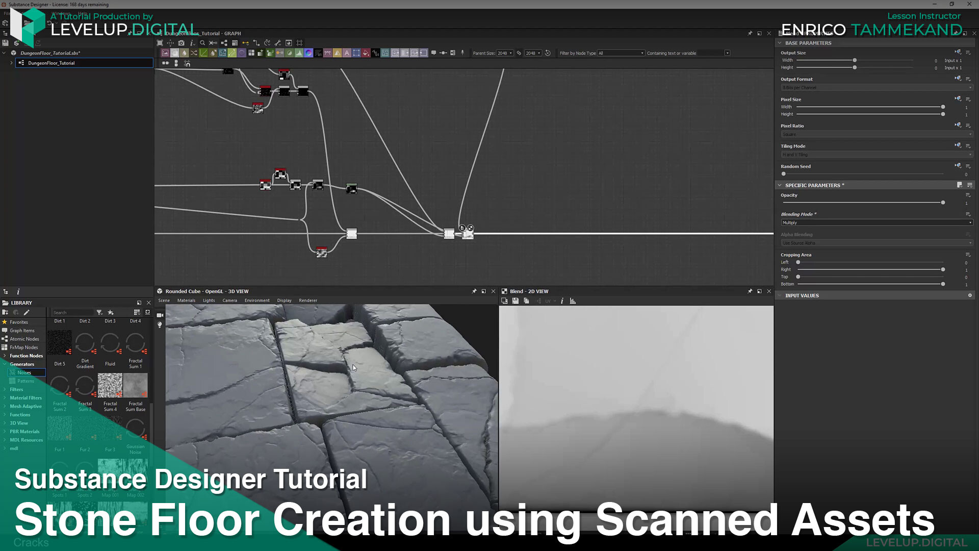 Levelup.Digital - Creating a Stone Floor using Scanned Assets