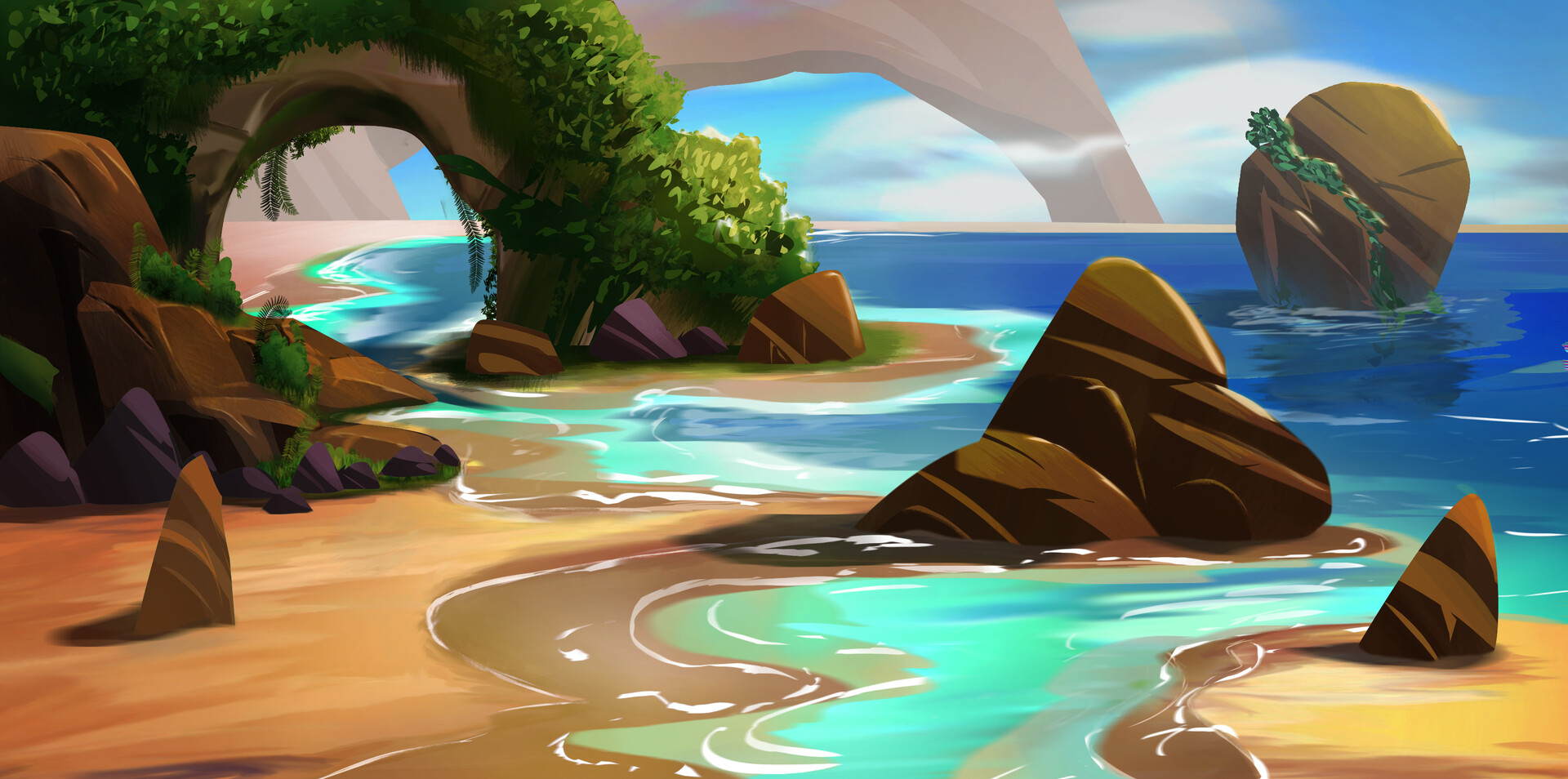 ArtStation - Rock Beach