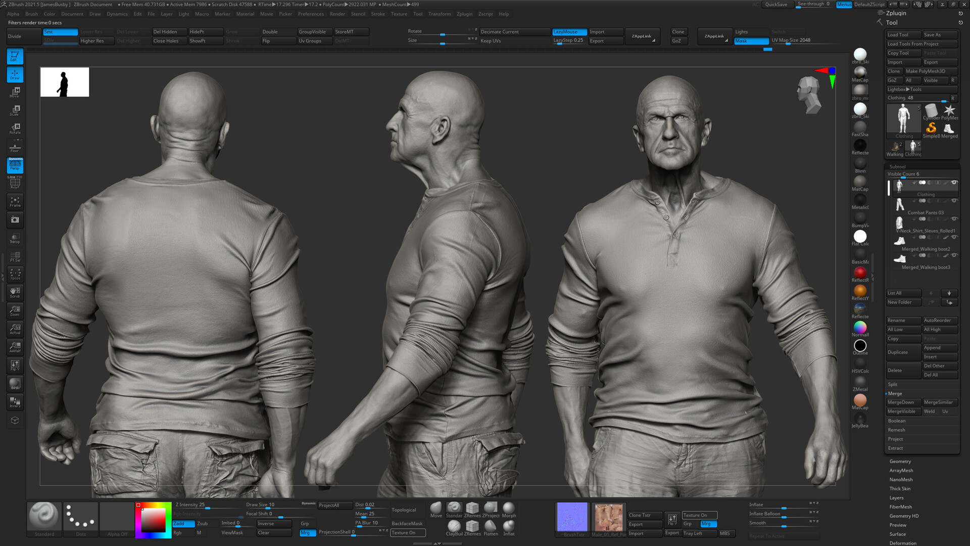 3D Scan Store - Clothing a character using scans