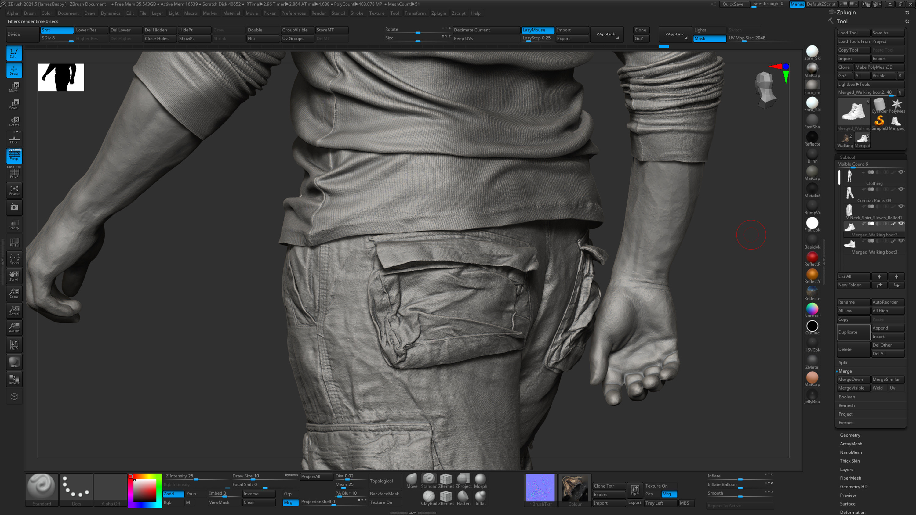 3D Scan Store - Clothing a character using scans