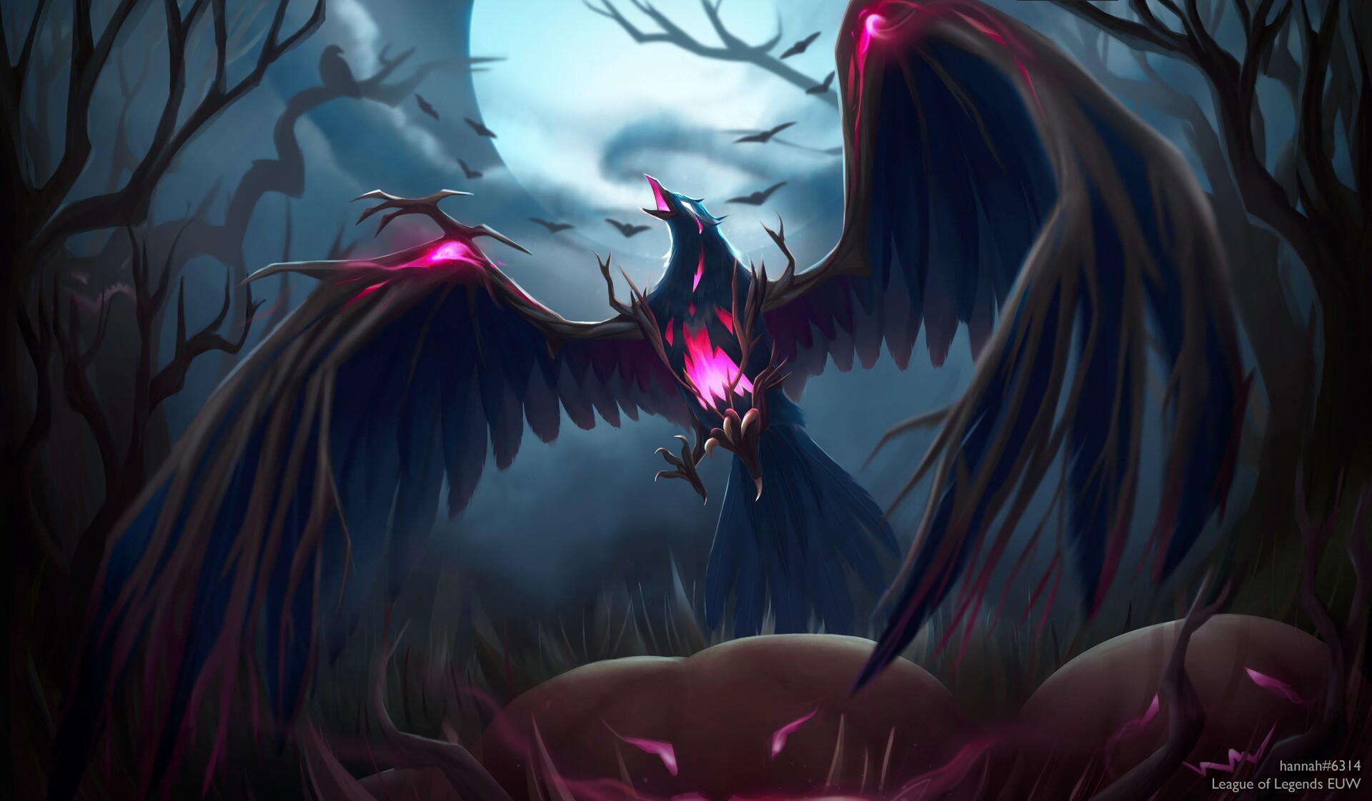 ArtStation - Anivia Halloween skin concept splash art