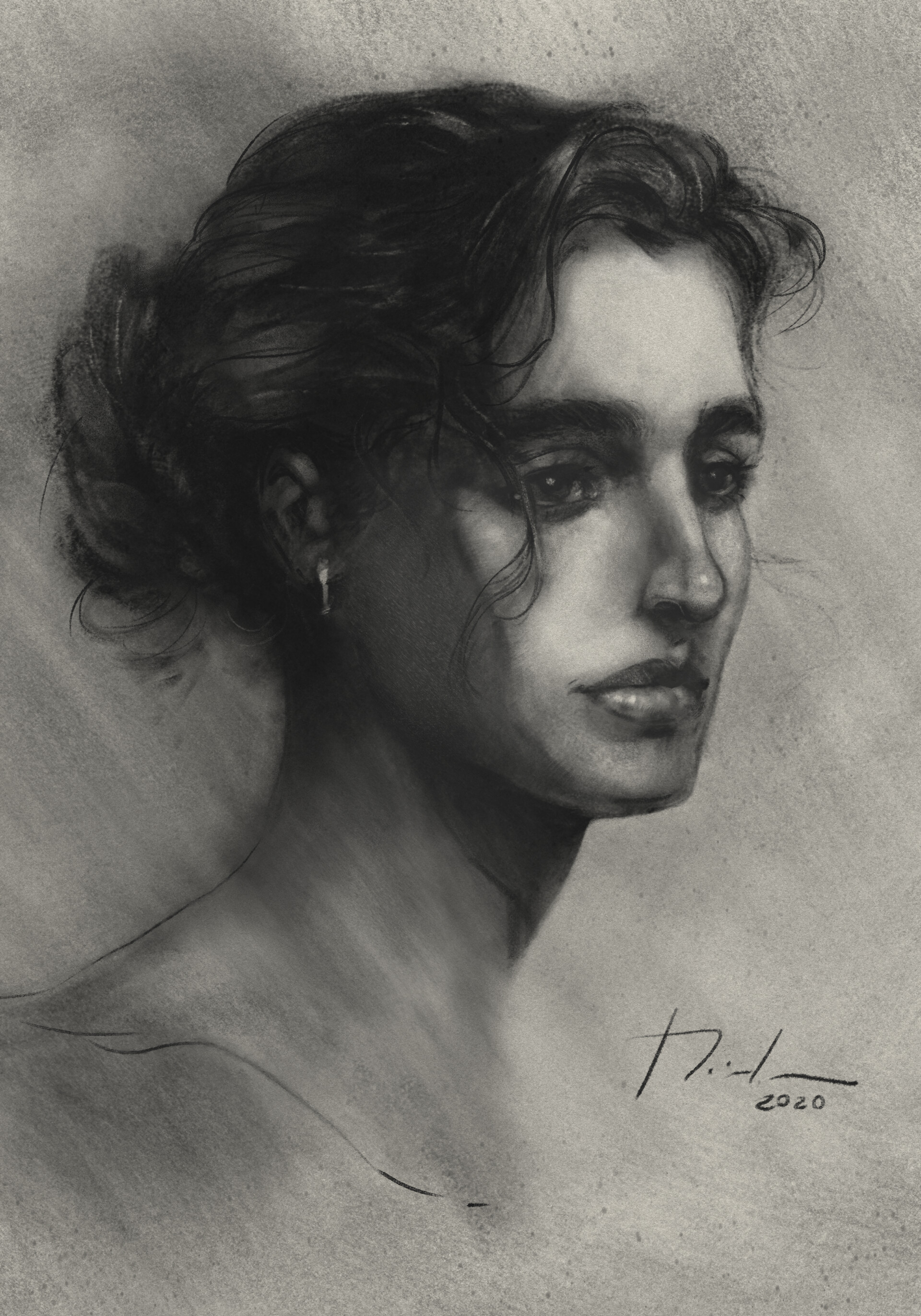 Ramón Miranda - Charcoal in Krita