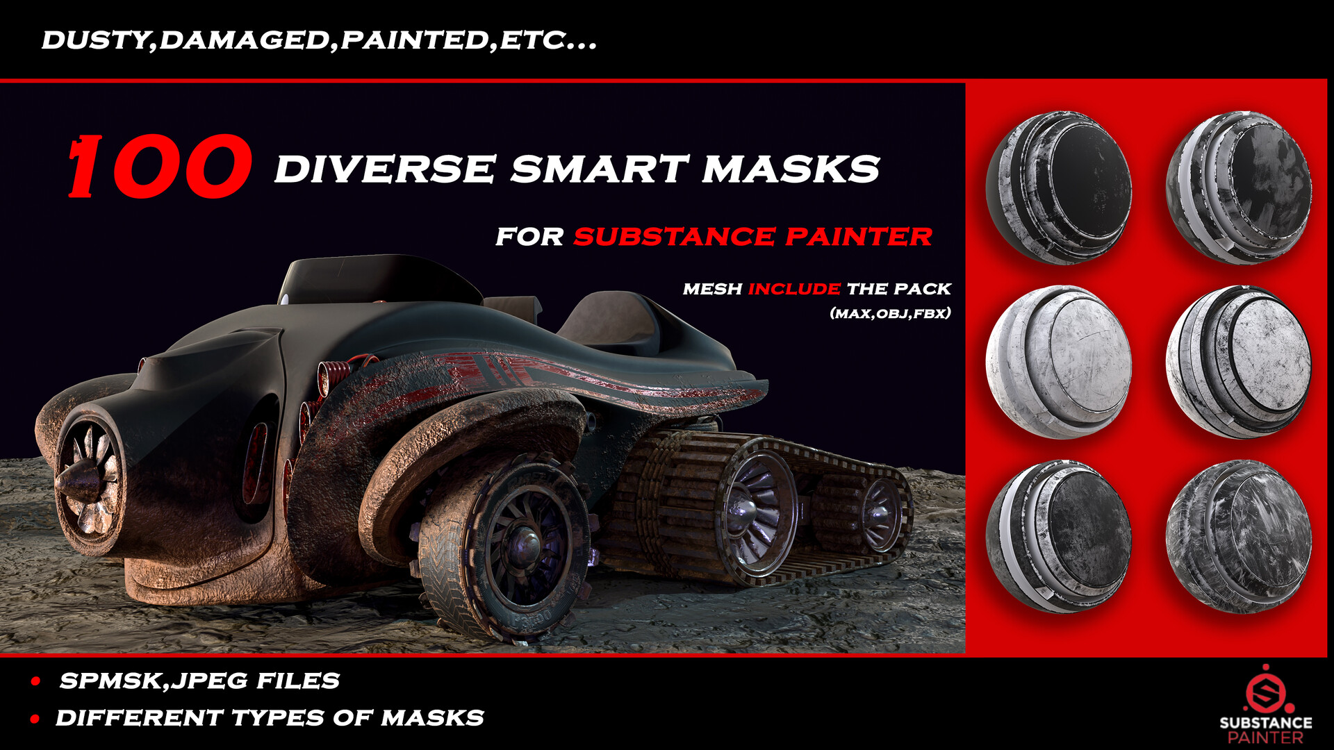 hossein-hamidi - 100 diverse smart masks for substance painter