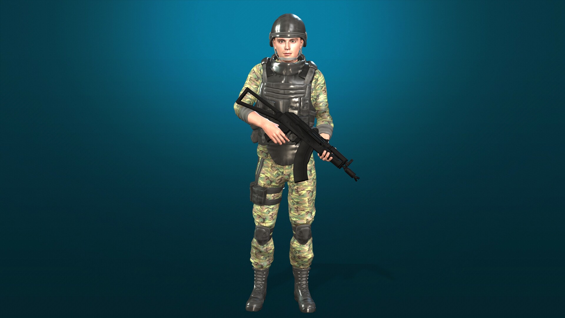 ArtStation - Realistic Soldier game character-19