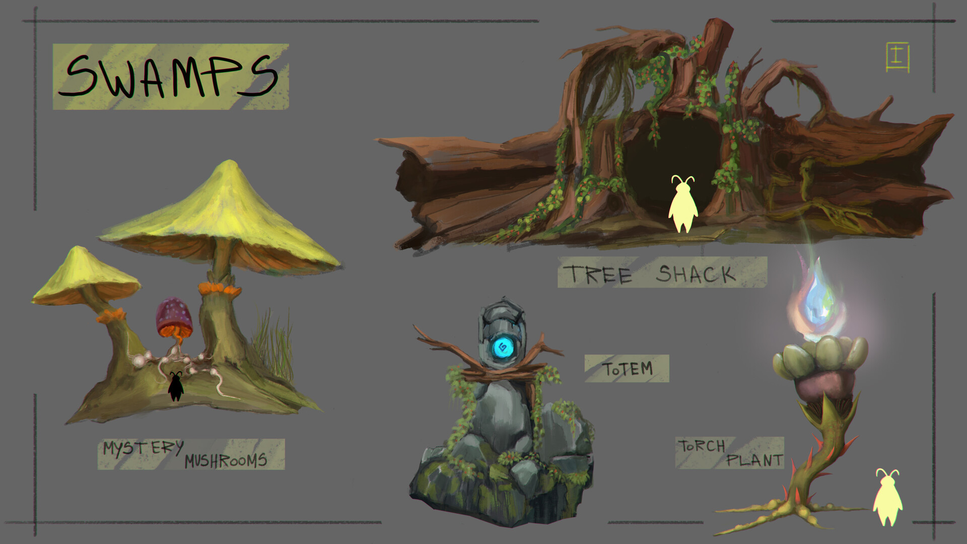 ArtStation - Swamps Props Design