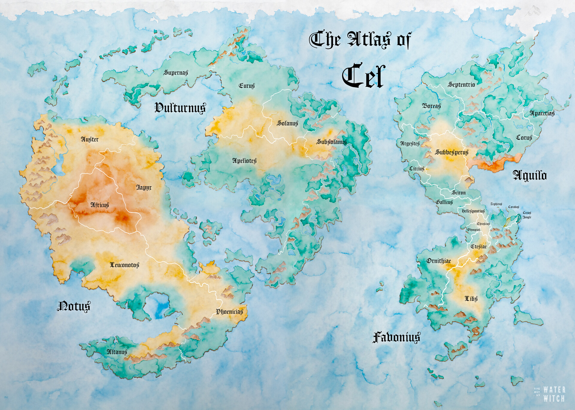ArtStation - World map of Cel