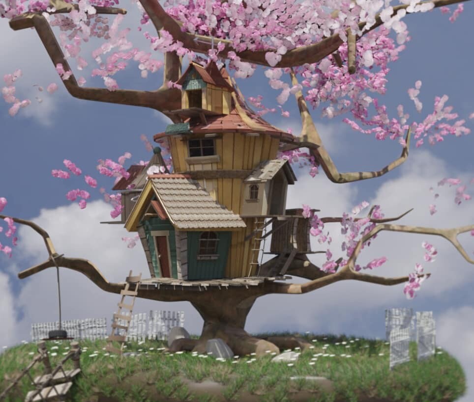 ArtStation - Stylized Tree House