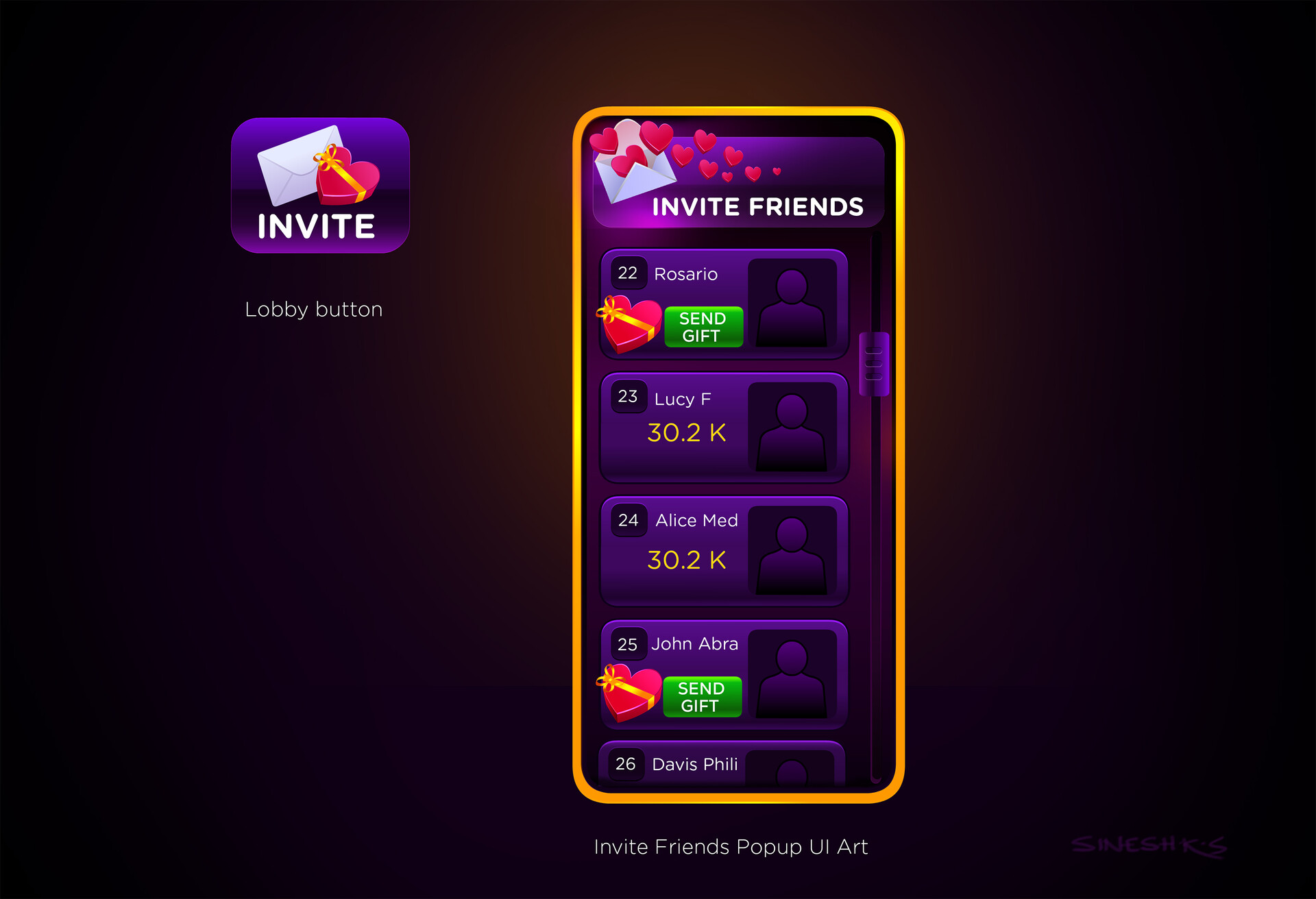 ArtStation - CASINO- PopUp-UI Art