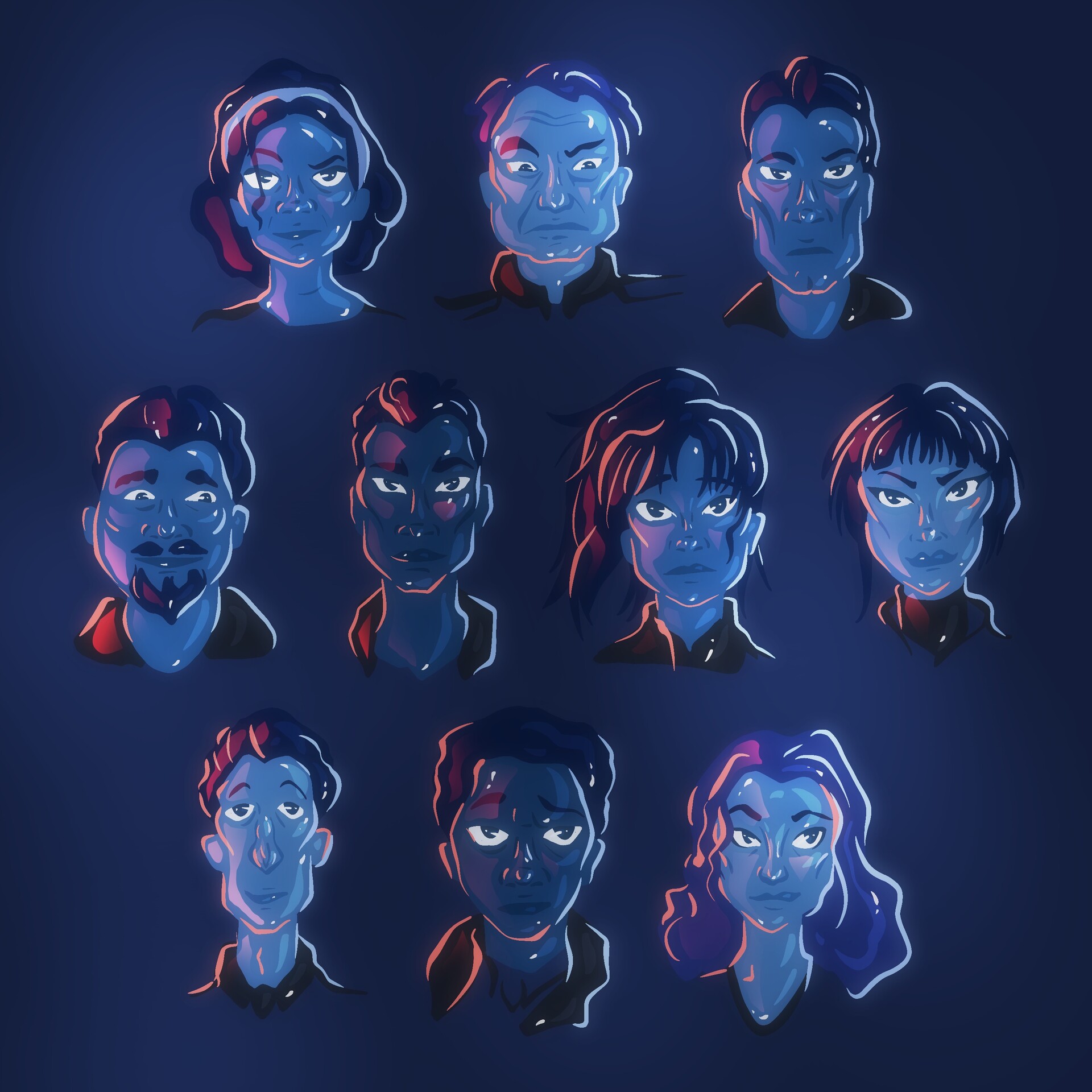 ArtStation - Meia Noite - Characters