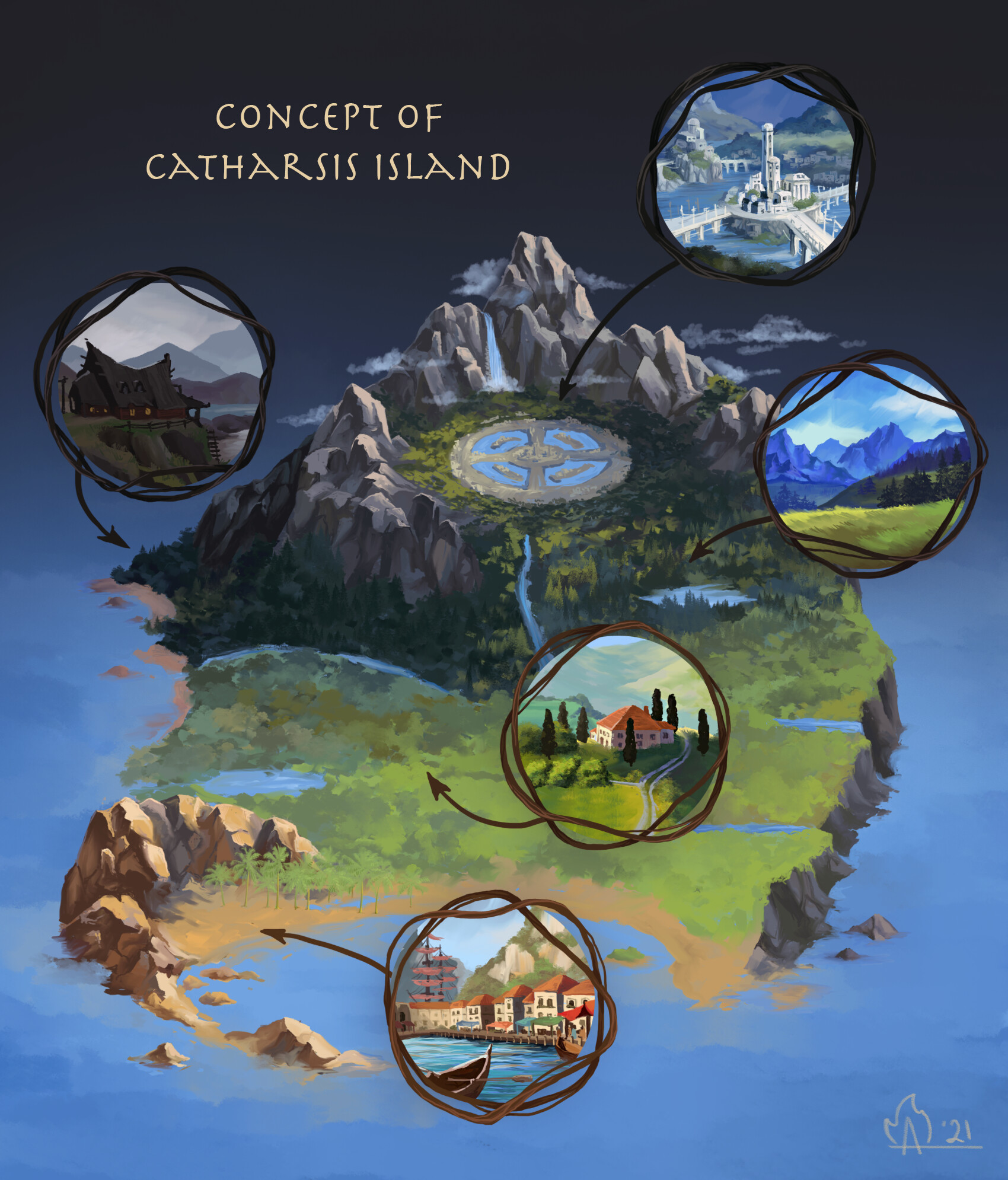 ArtStation - Island Concept