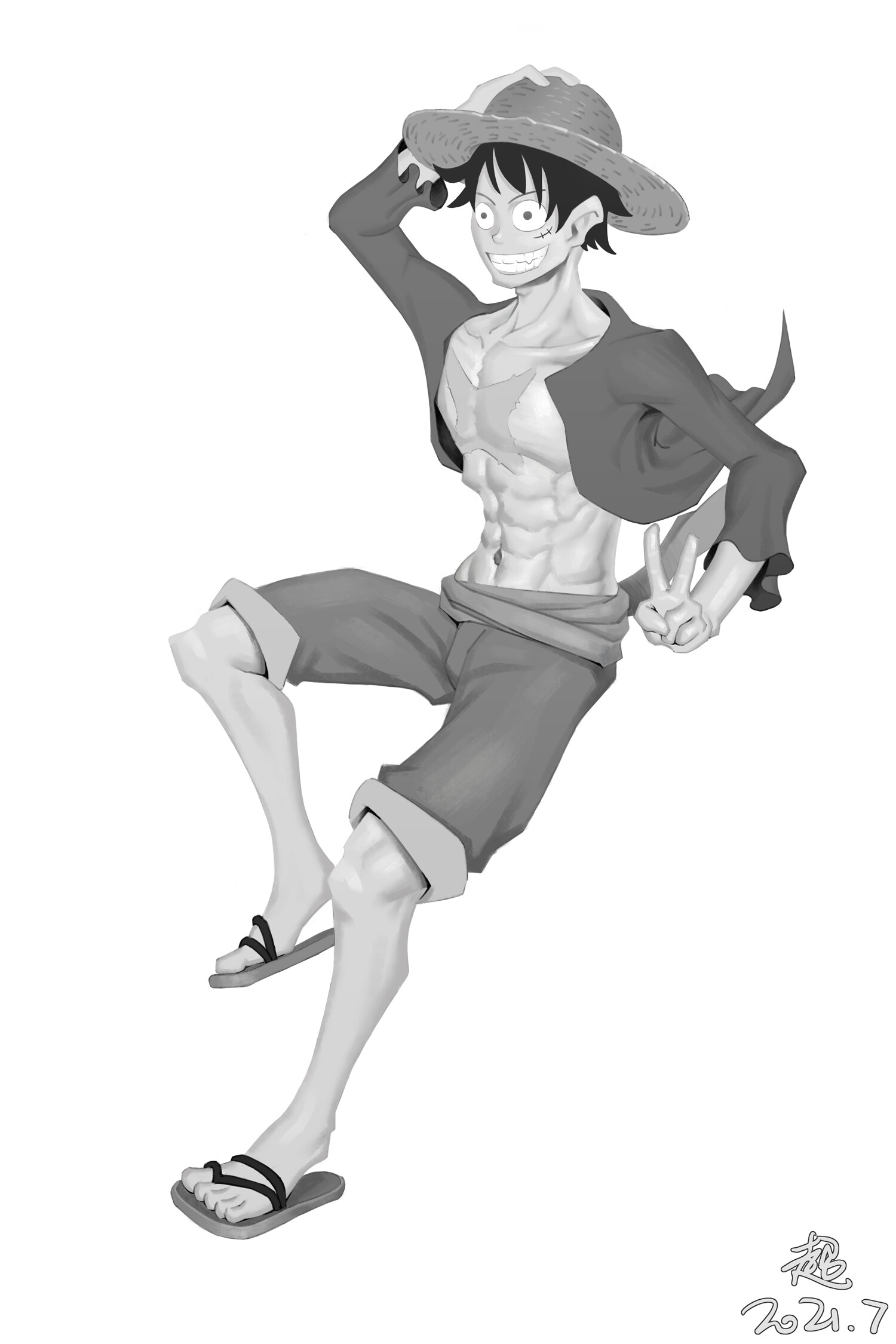 ArtStation - Monkey D. Luffy