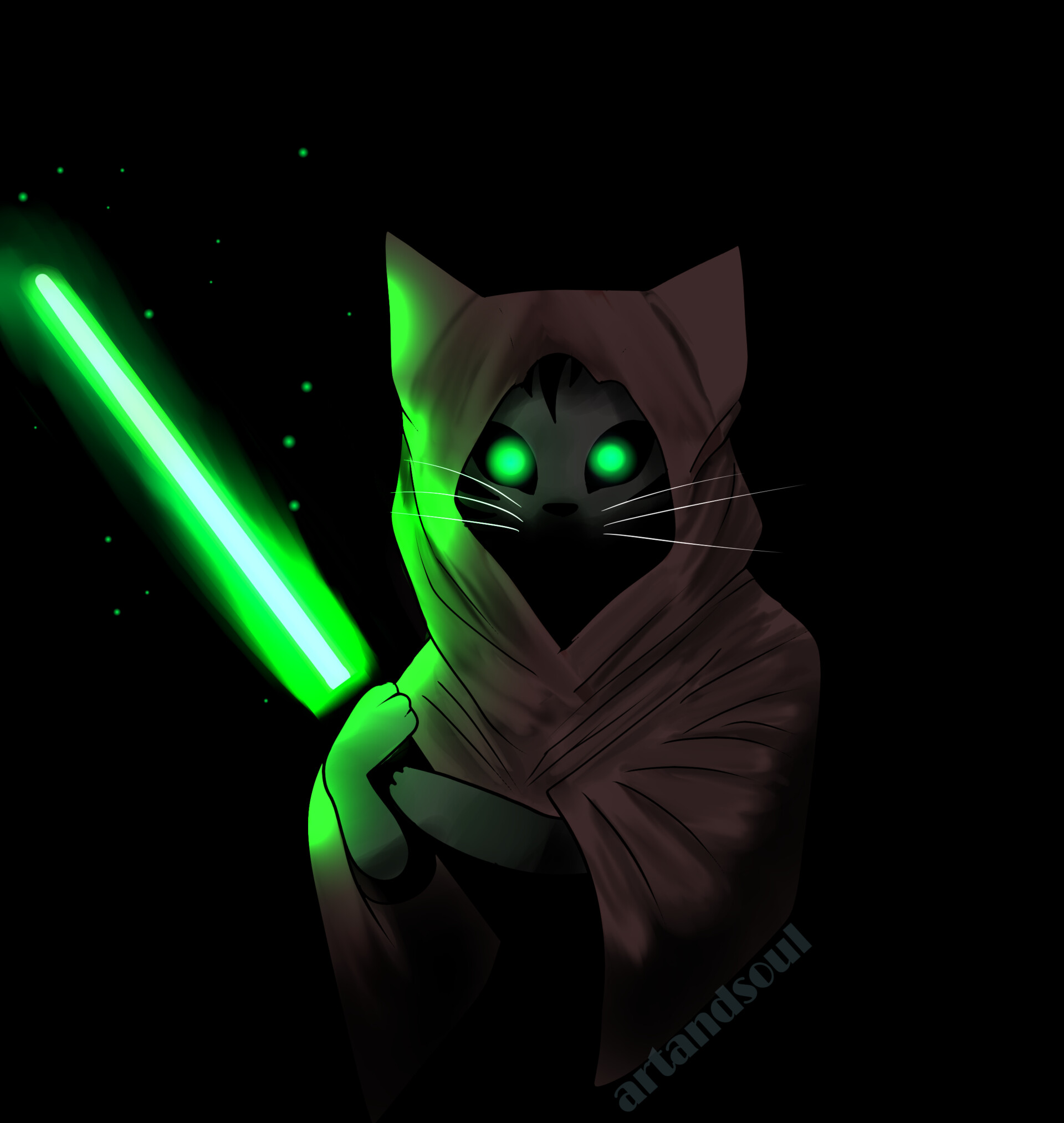 Art and Soul - Jedi Cat