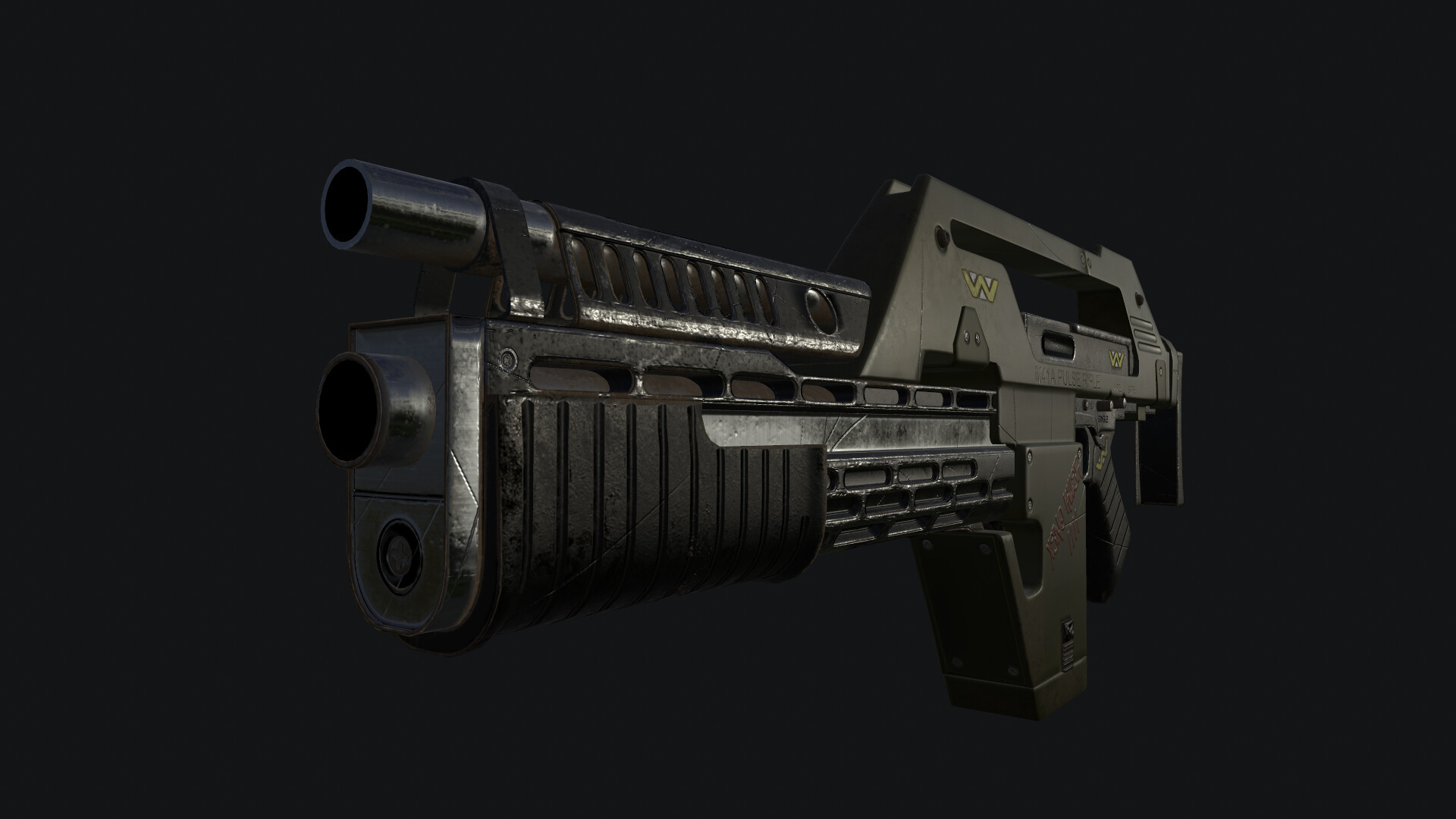 ArtStation - Aliens - Marine Pulse Rifle