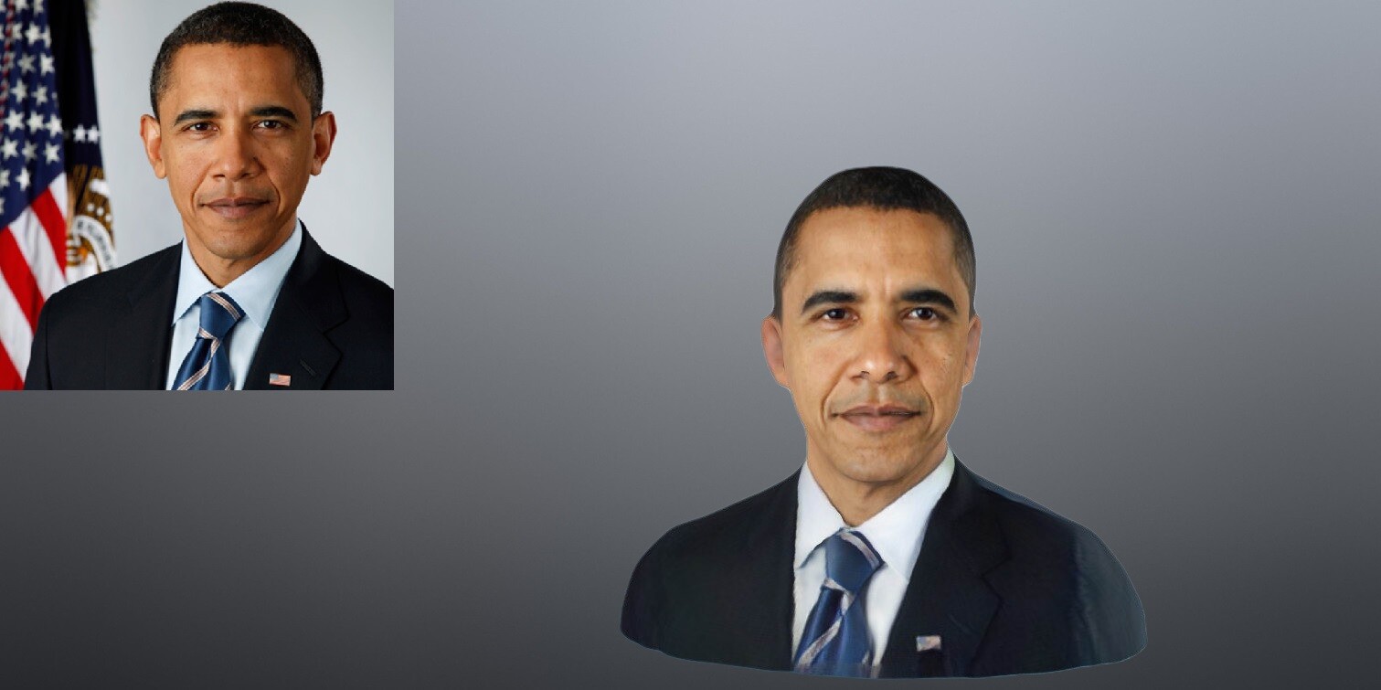 ArtStation - Barack Obama 3d realistic head/bust model