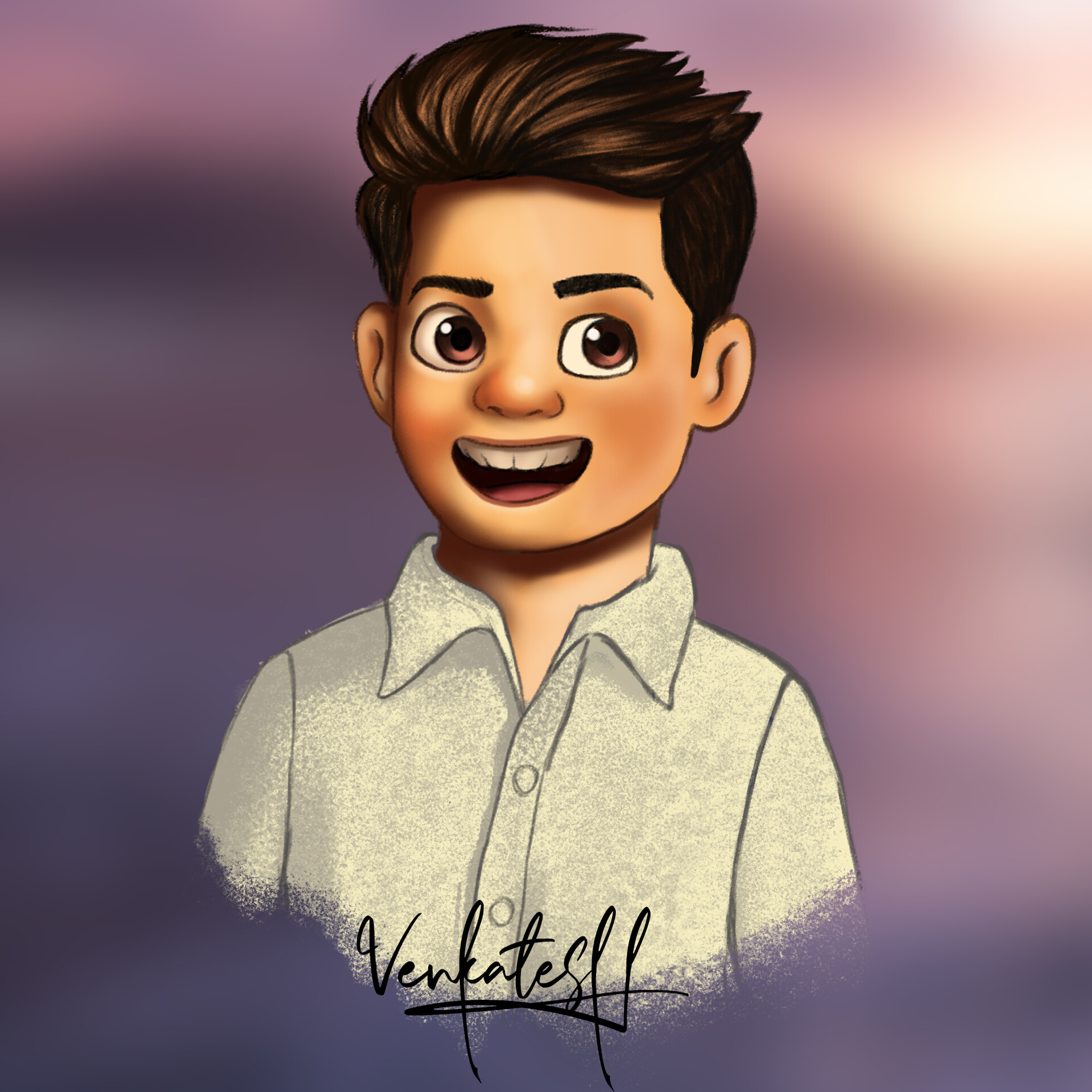 ArtStation - Self Disney style portrait