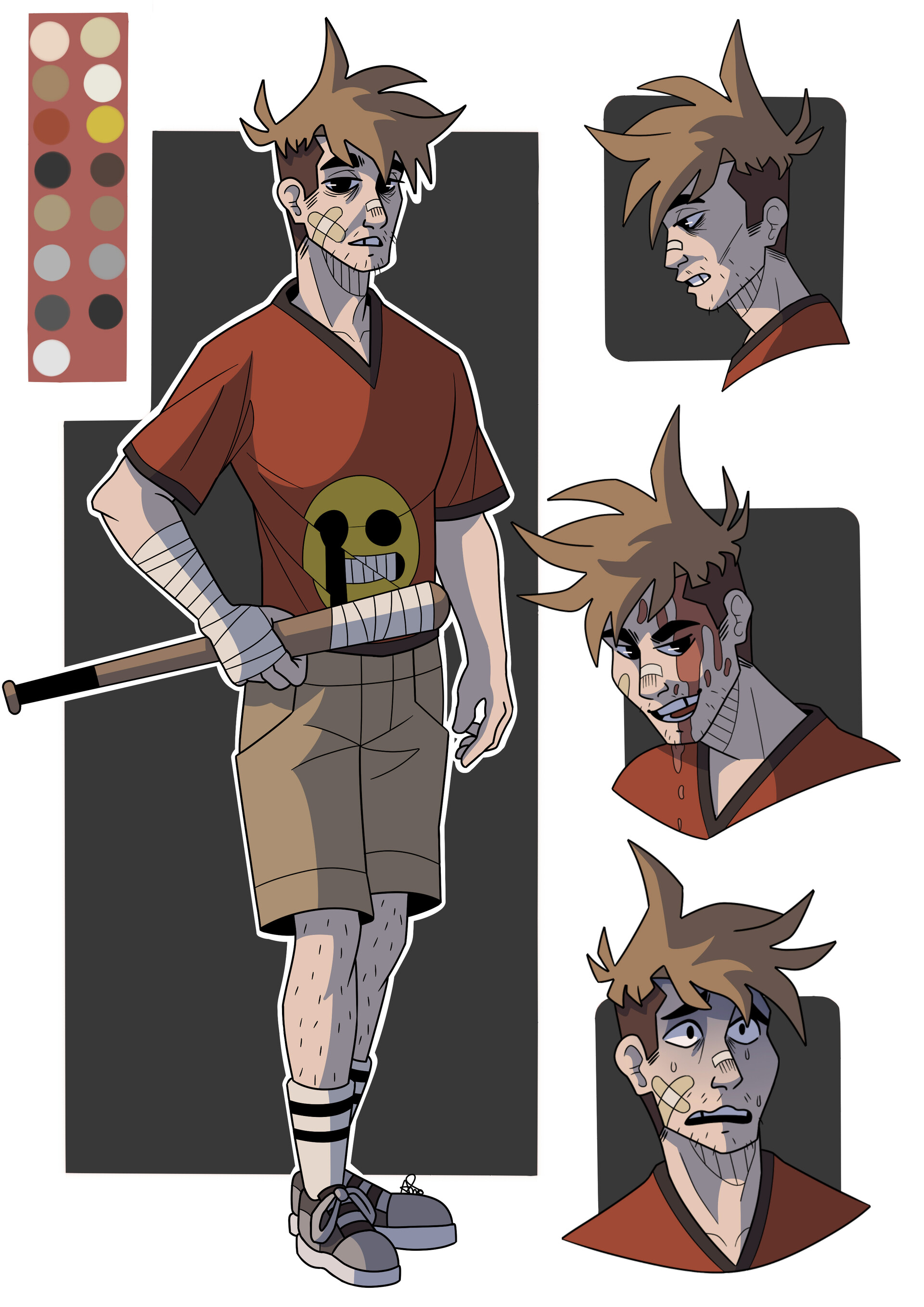 ArtStation - Character sheet for my original character, Ben