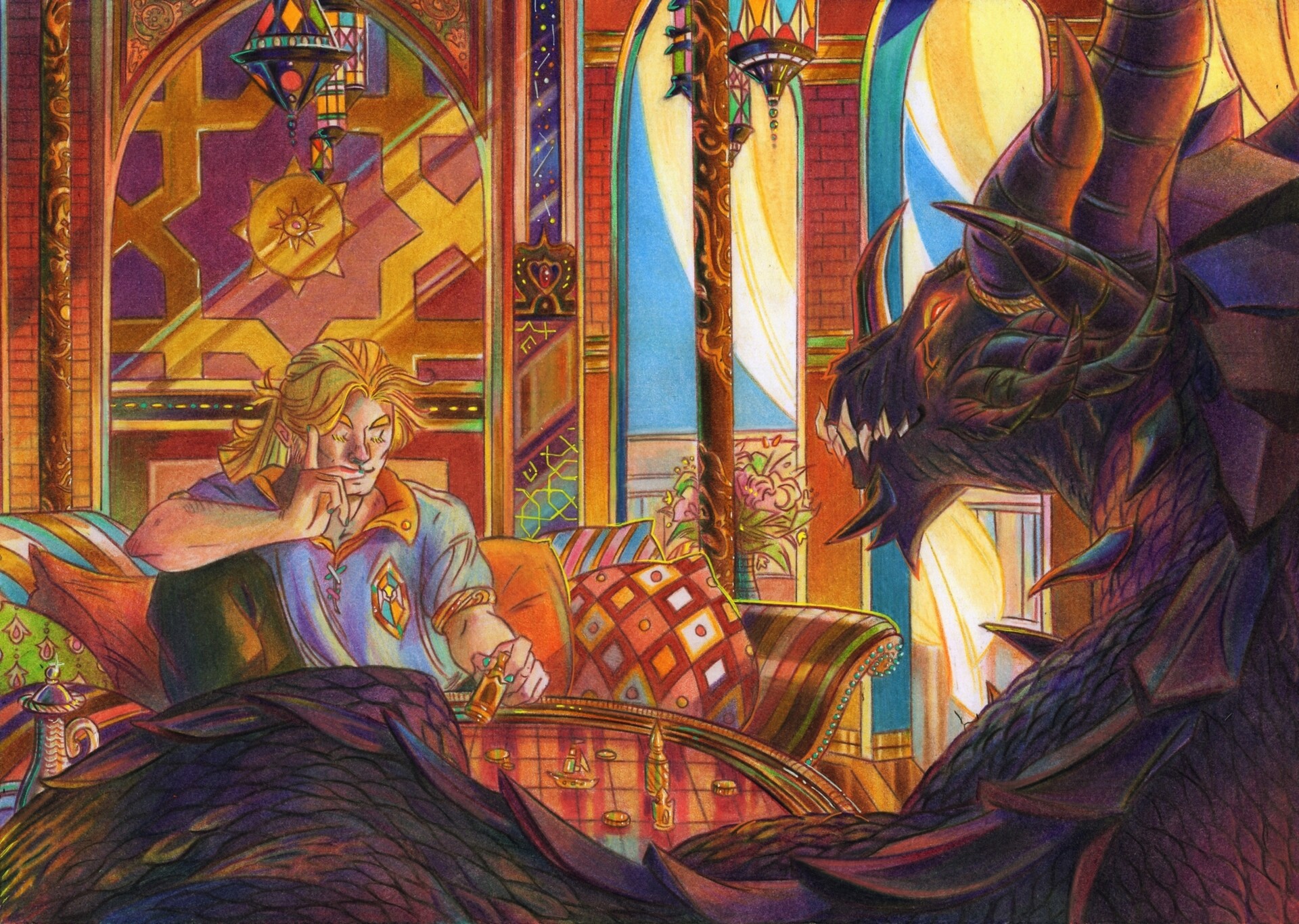 ArtStation - Commissioned work - Wrathion and Anduin (1)