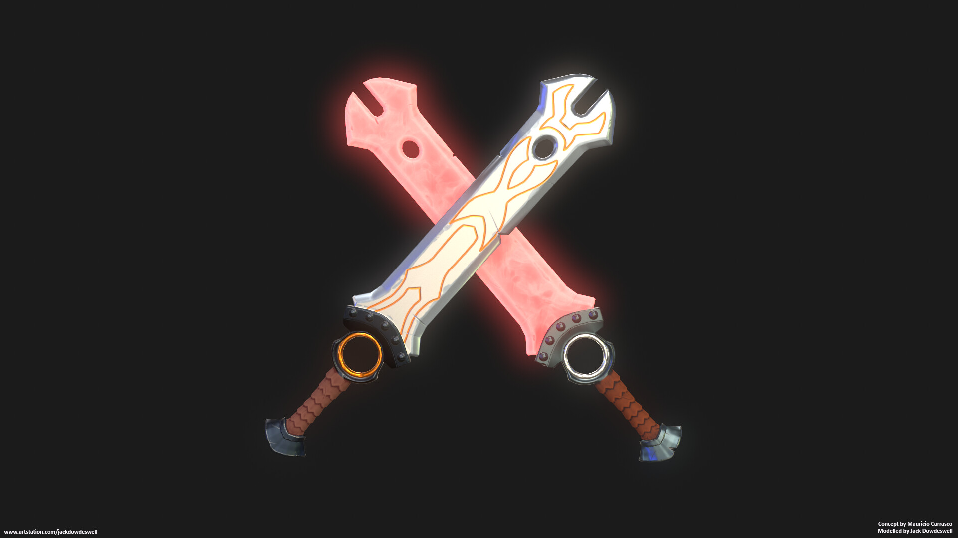 ArtStation - Stylized sword with multiple textures