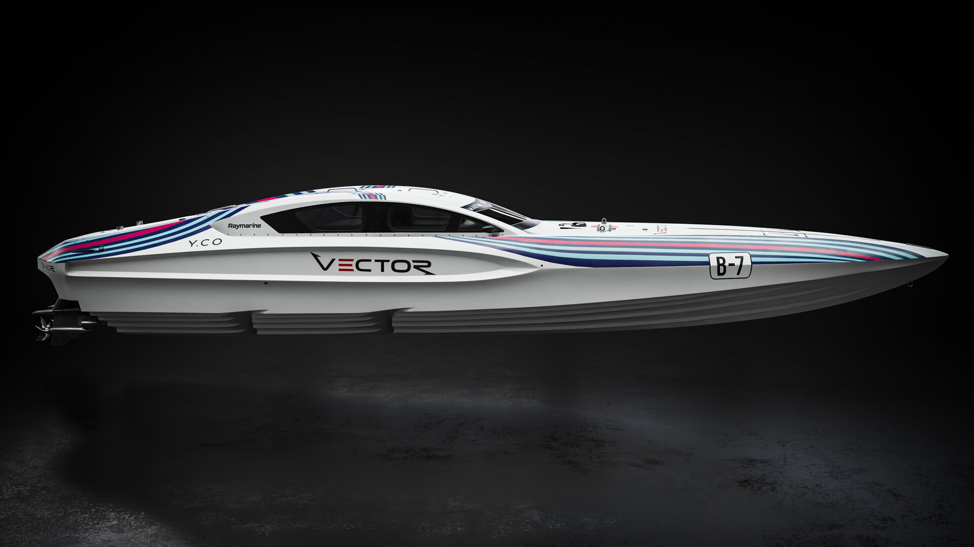 ArtStation - Vector V40R Offshore Powerboat in Iconic Martini Racing ...