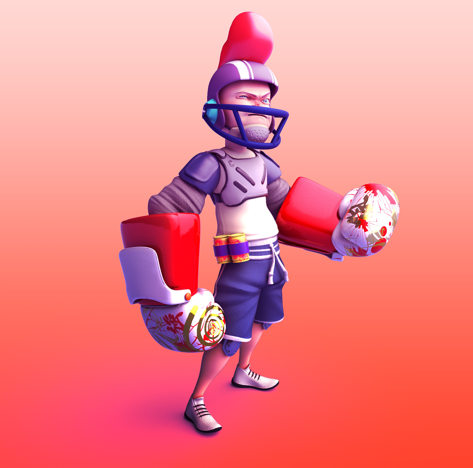 ArtStation - Character design CARTOON BOXER