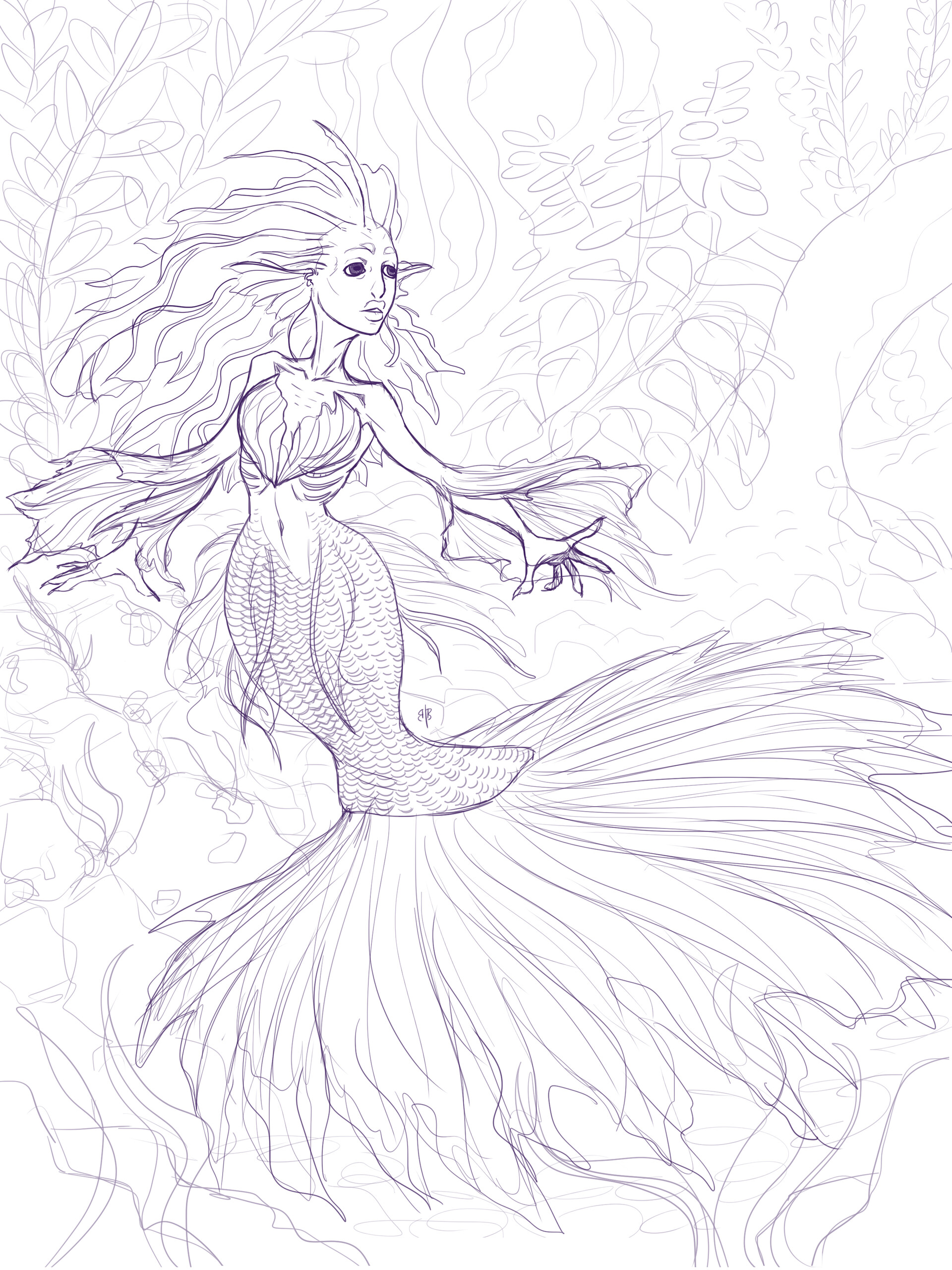 ArtStation - The Beta Fish Mermaid