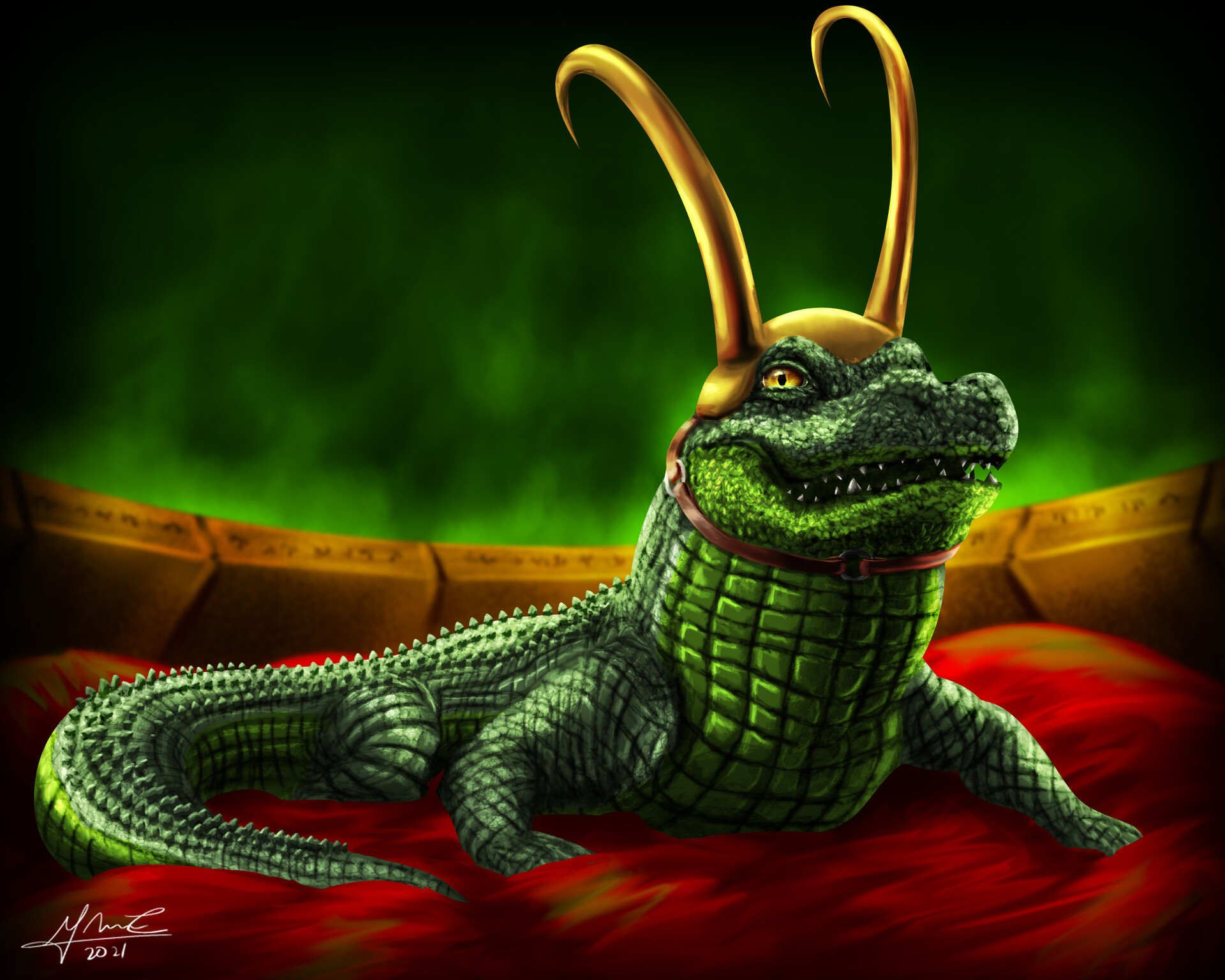Art of Manuel J. Noreña C. - Loki, the alligator
