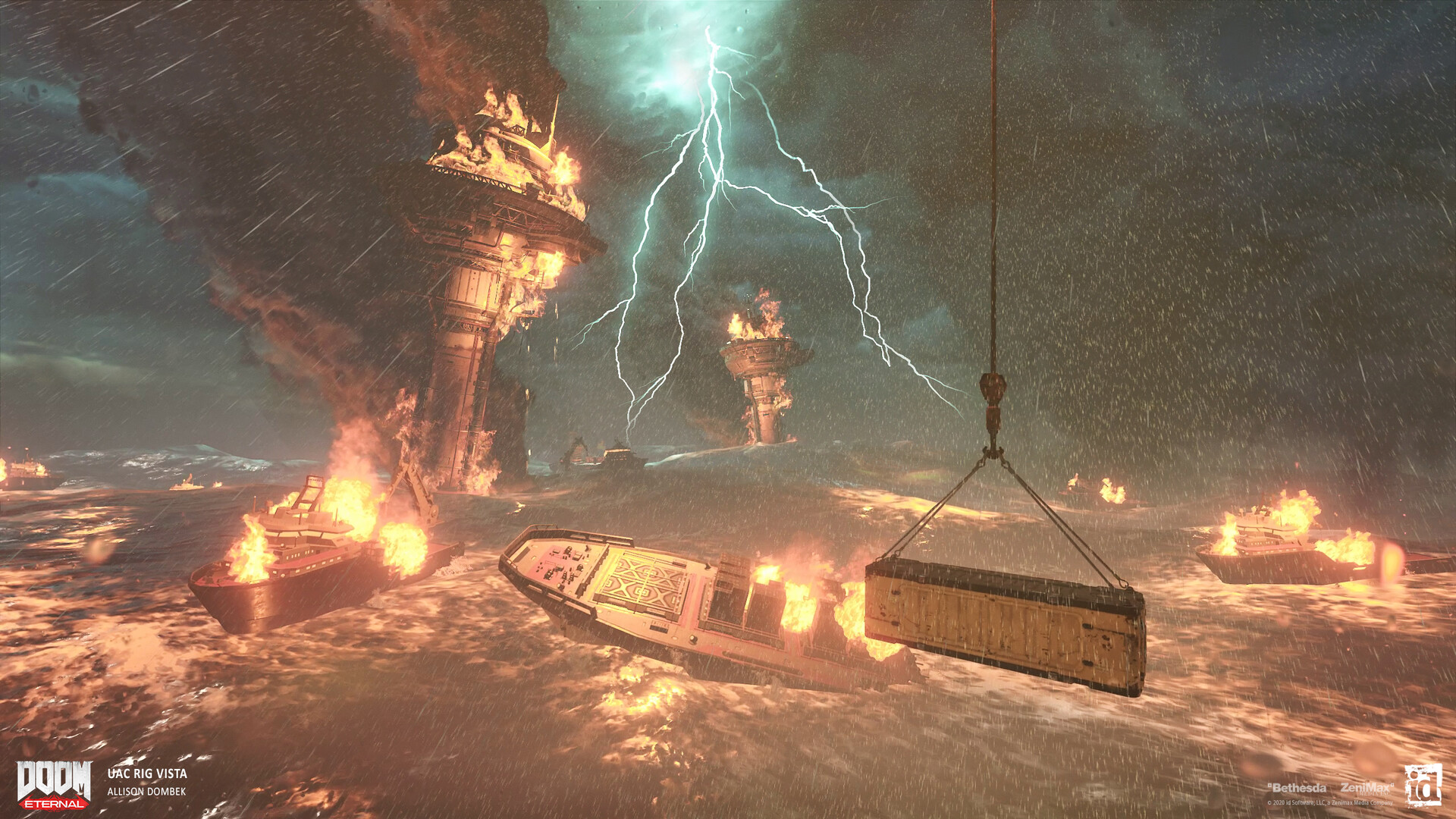 Allison Dombek - DOOM Eternal DLC - UAC Rig Destroyed Vista