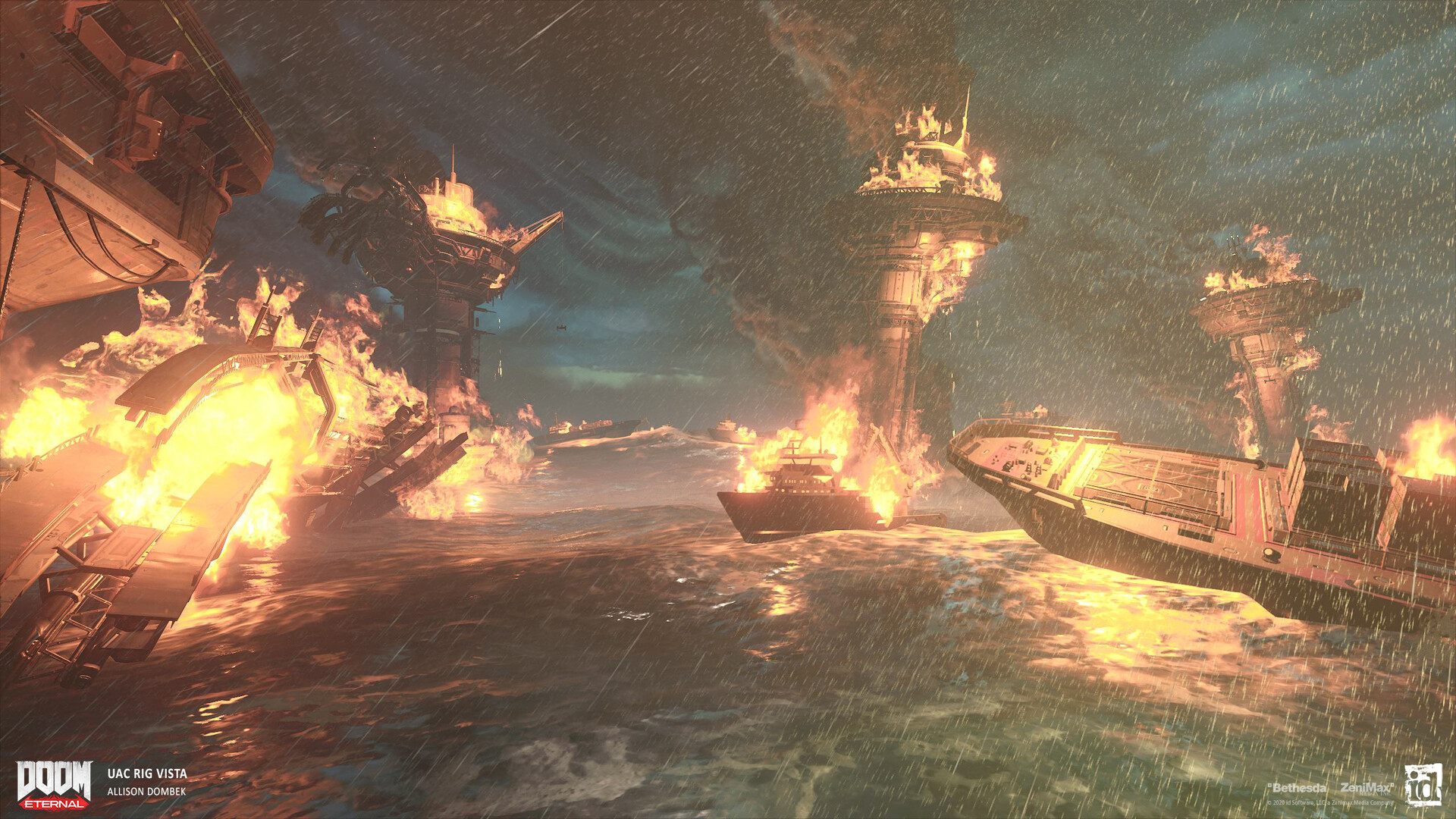 Allison Dombek - DOOM Eternal DLC - UAC Rig Destroyed Vista