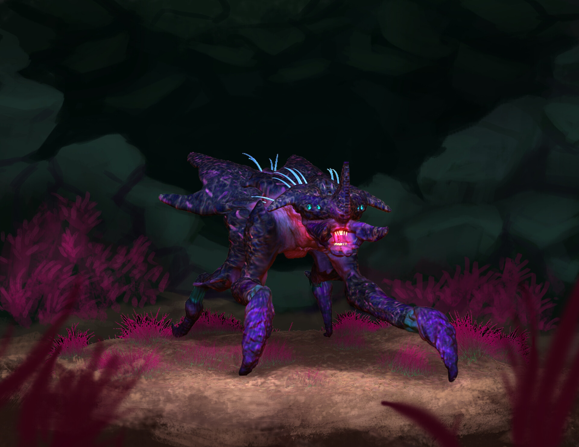 Heriberto Martinez Jr - Plate Back creature monster artwork