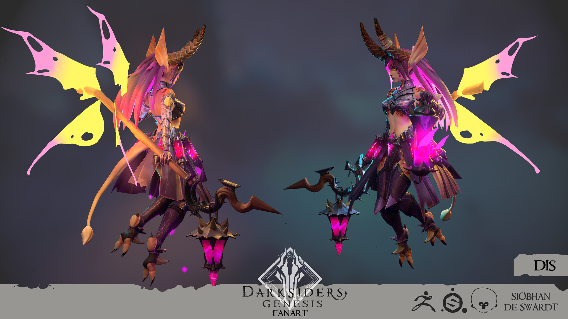 Siobhan De Swardt - DARKSIDERS GENESIS - Fanart Dis (Unused Concept)