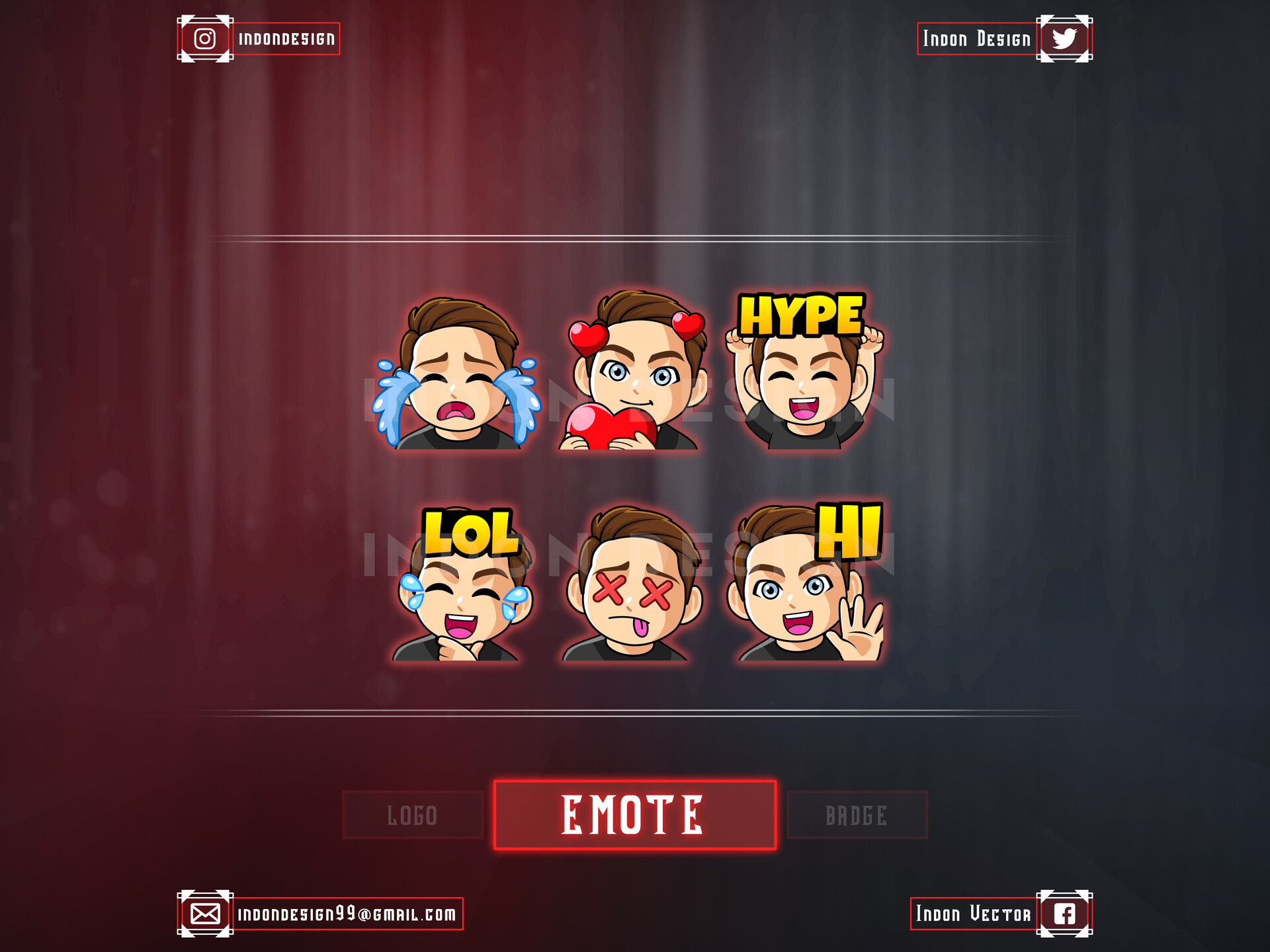 ArtStation - Chibi Boy Emotes