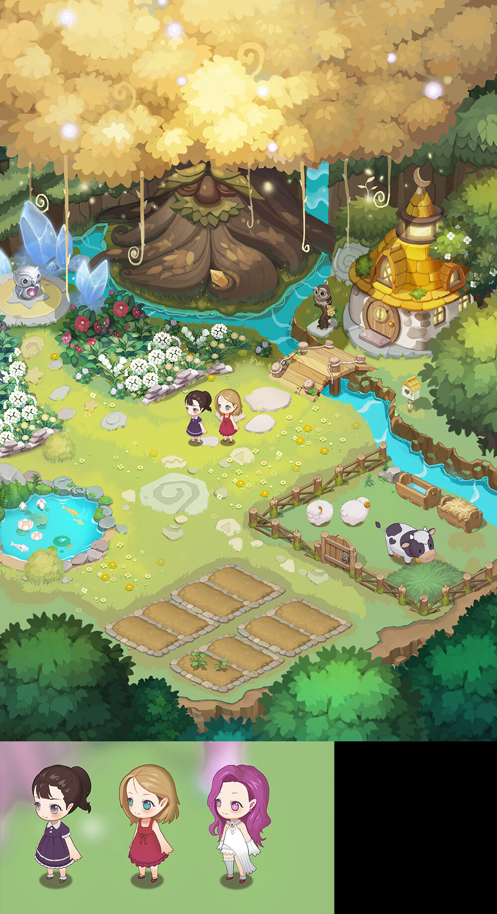 ArtStation - Building garden&character