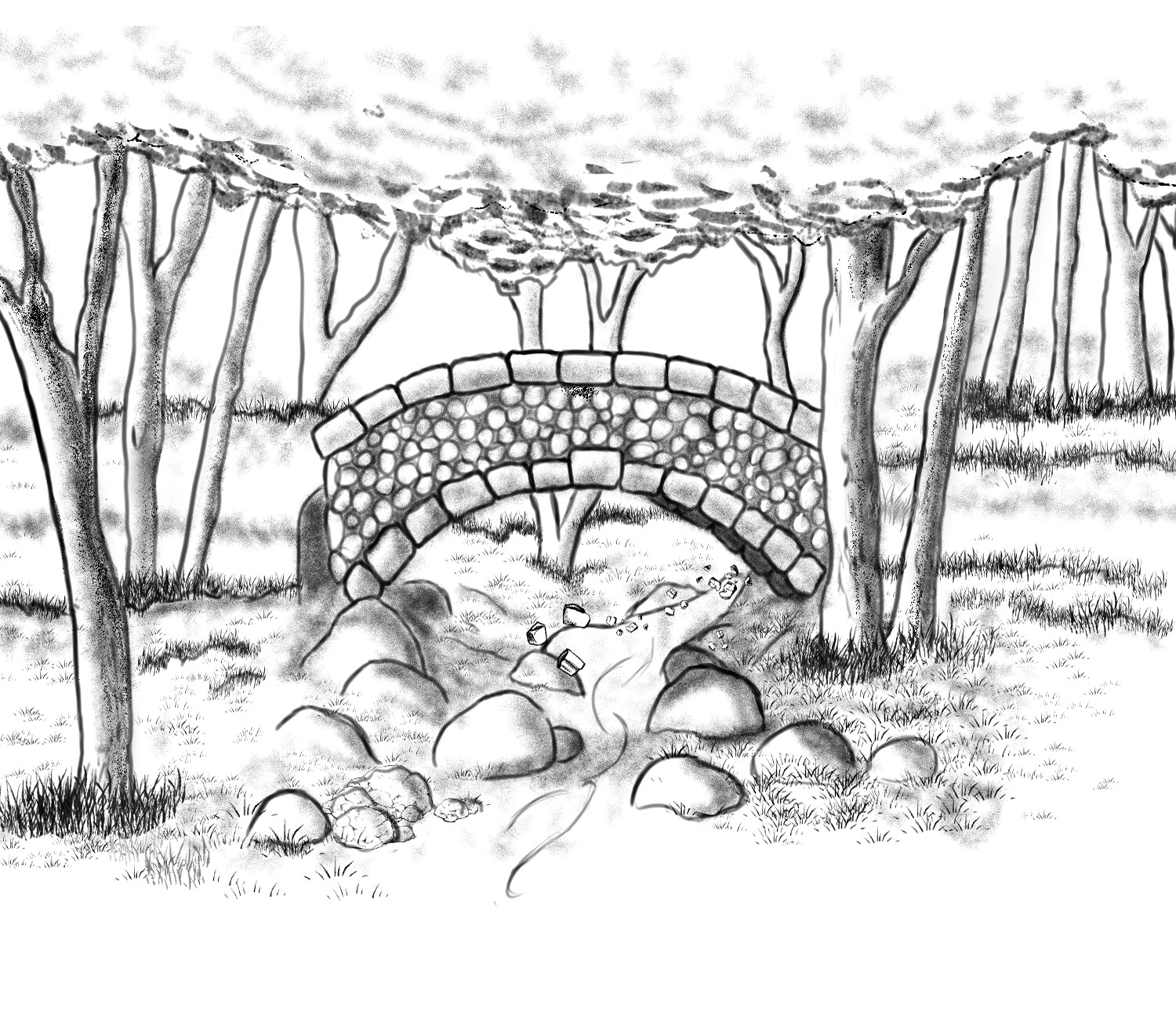 ArtStation - Stone bridge