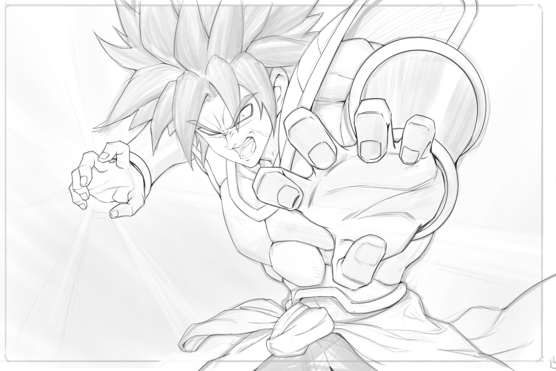 broly coloring picture