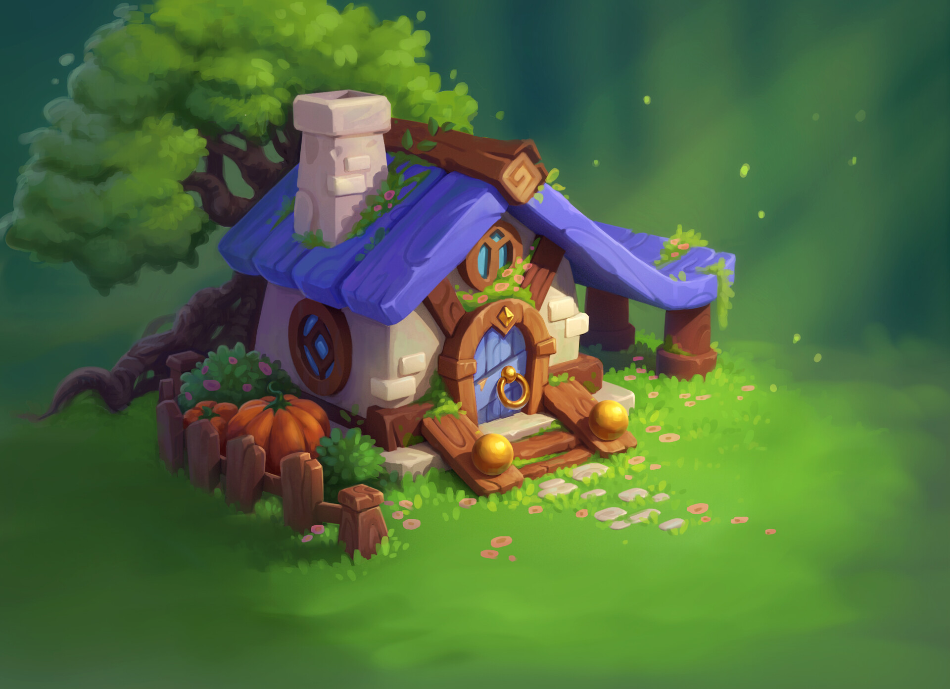 ArtStation - Little Forest Creature House