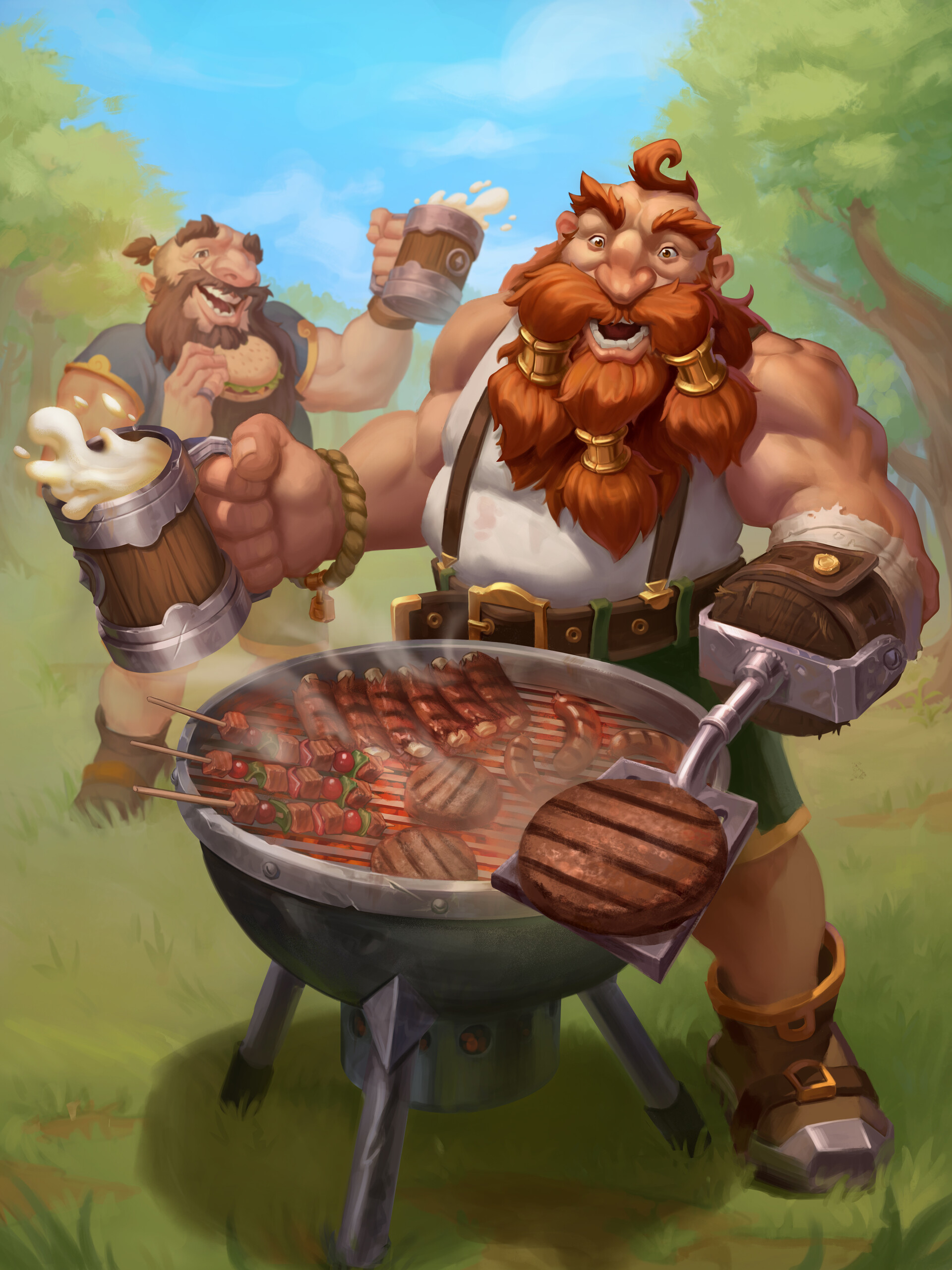 ArtStation - Barbecue - FanArt Brawl