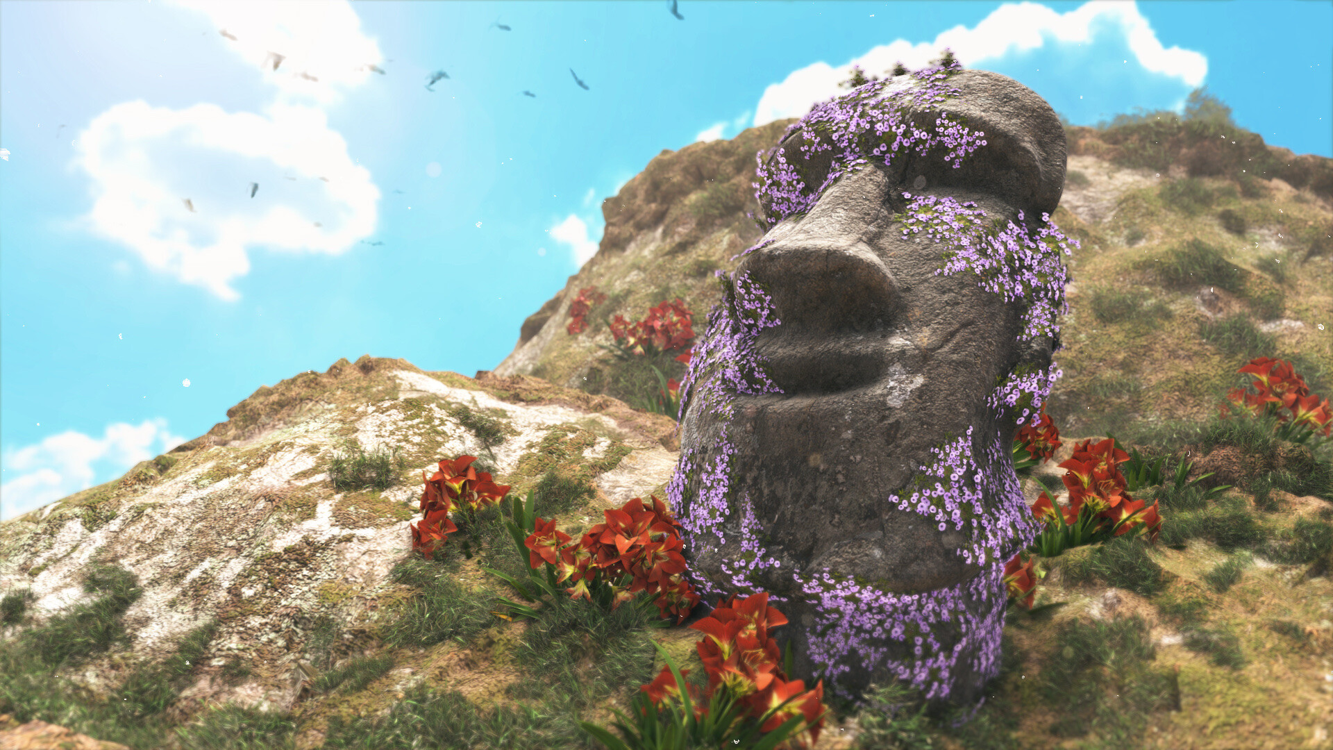 ArtStation - A Happy Mo'ai