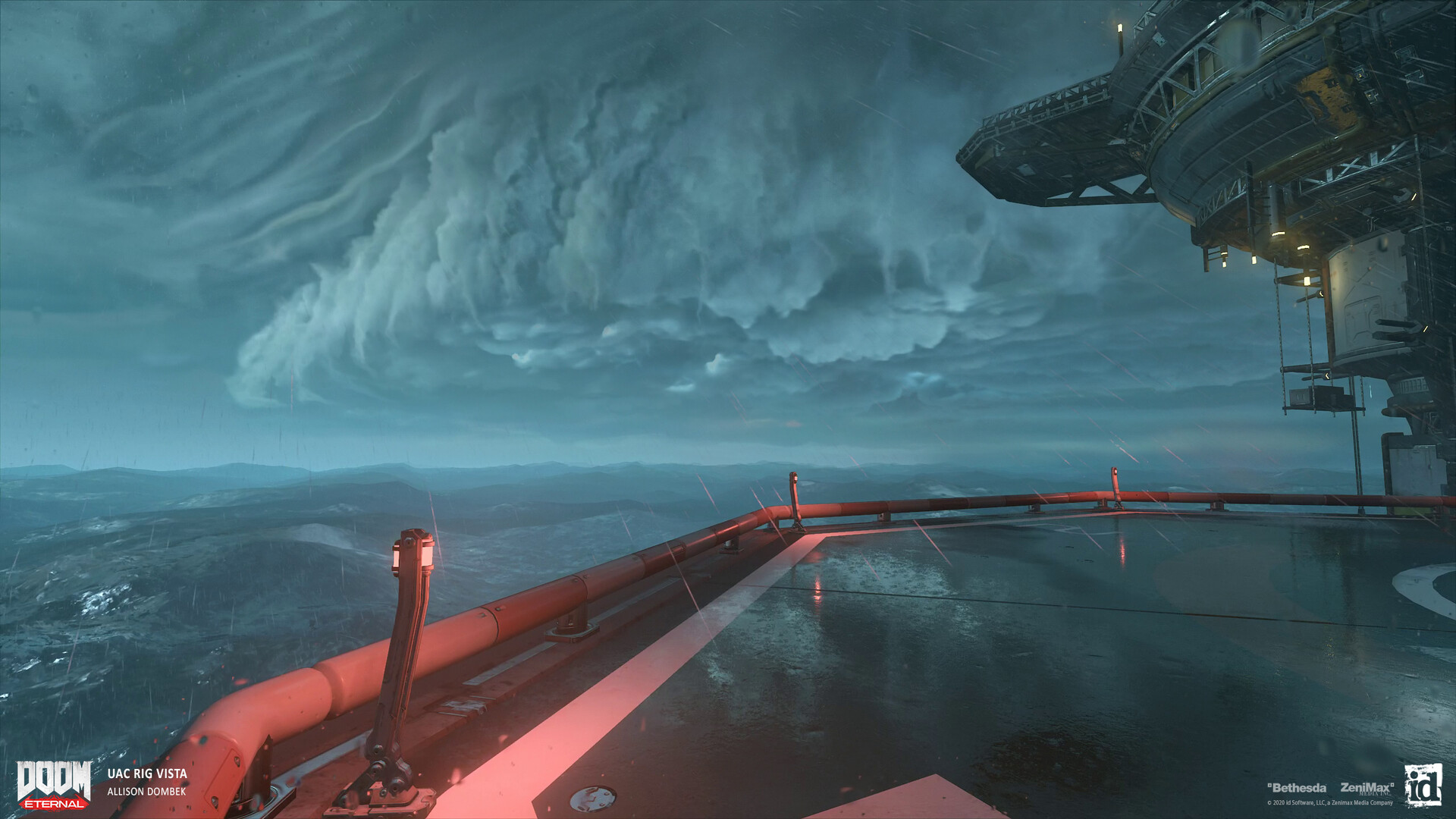 Allison Dombek - DOOM Eternal DLC - UAC Rig Opening Vista