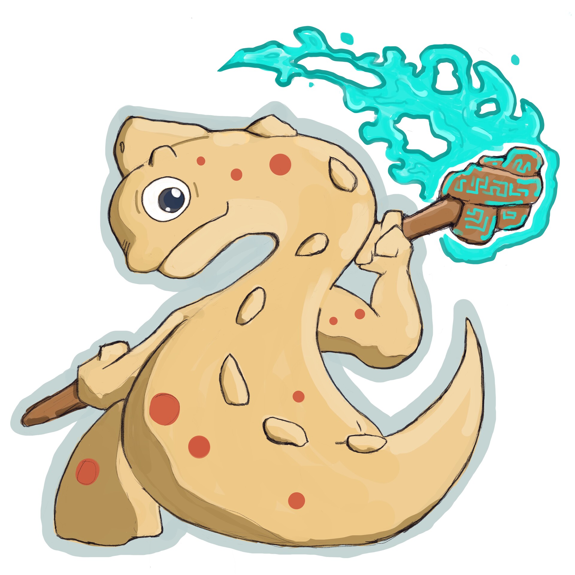 ArtStation - Beego, Brachiosaurus Wizard