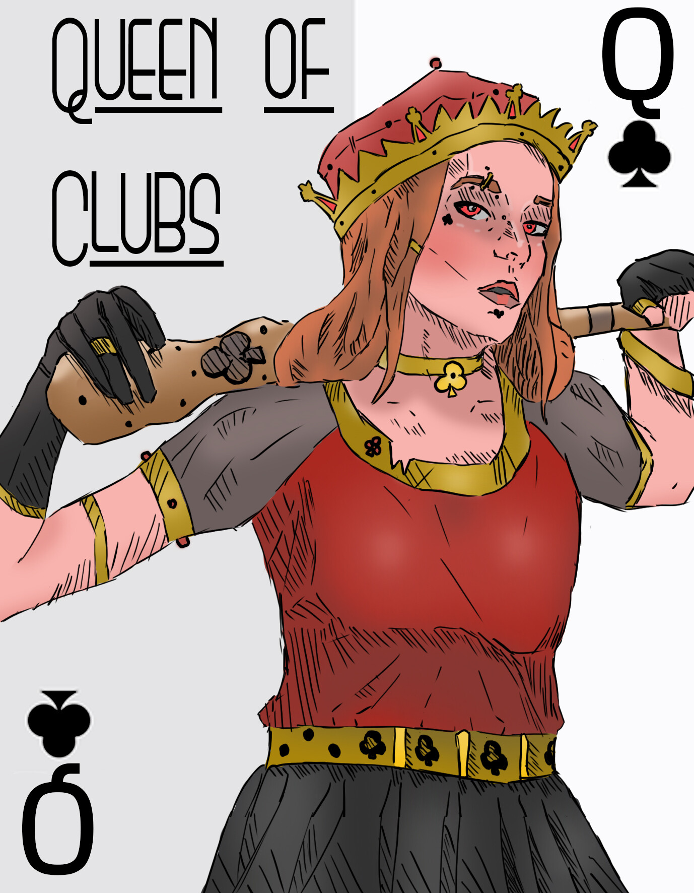 ArtStation - Character Design - The Queen of Clubs